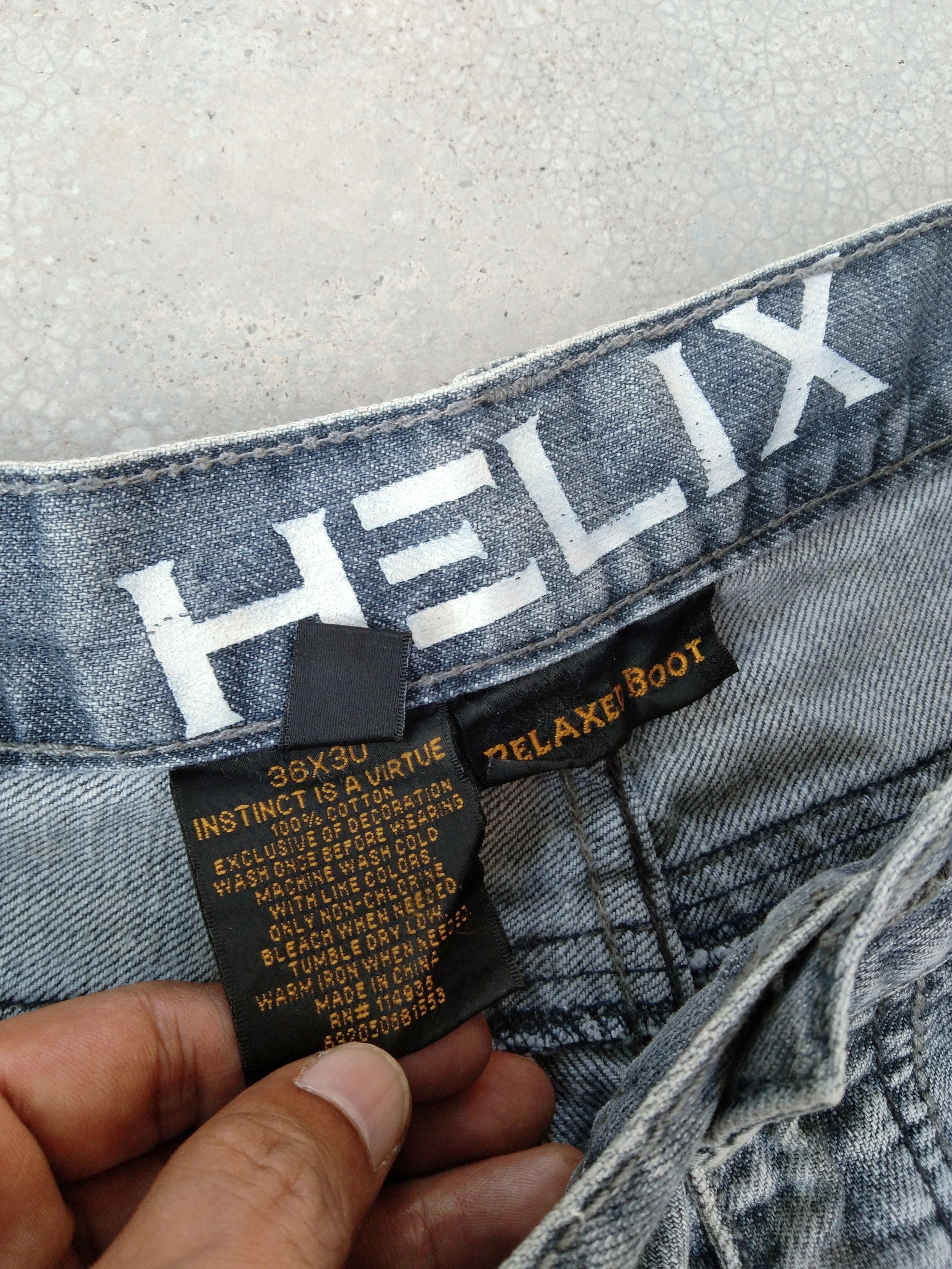 Jean × Streetwear × Vintage Helix Relaxed Boot Flared Jeans 36x30 | Grailed