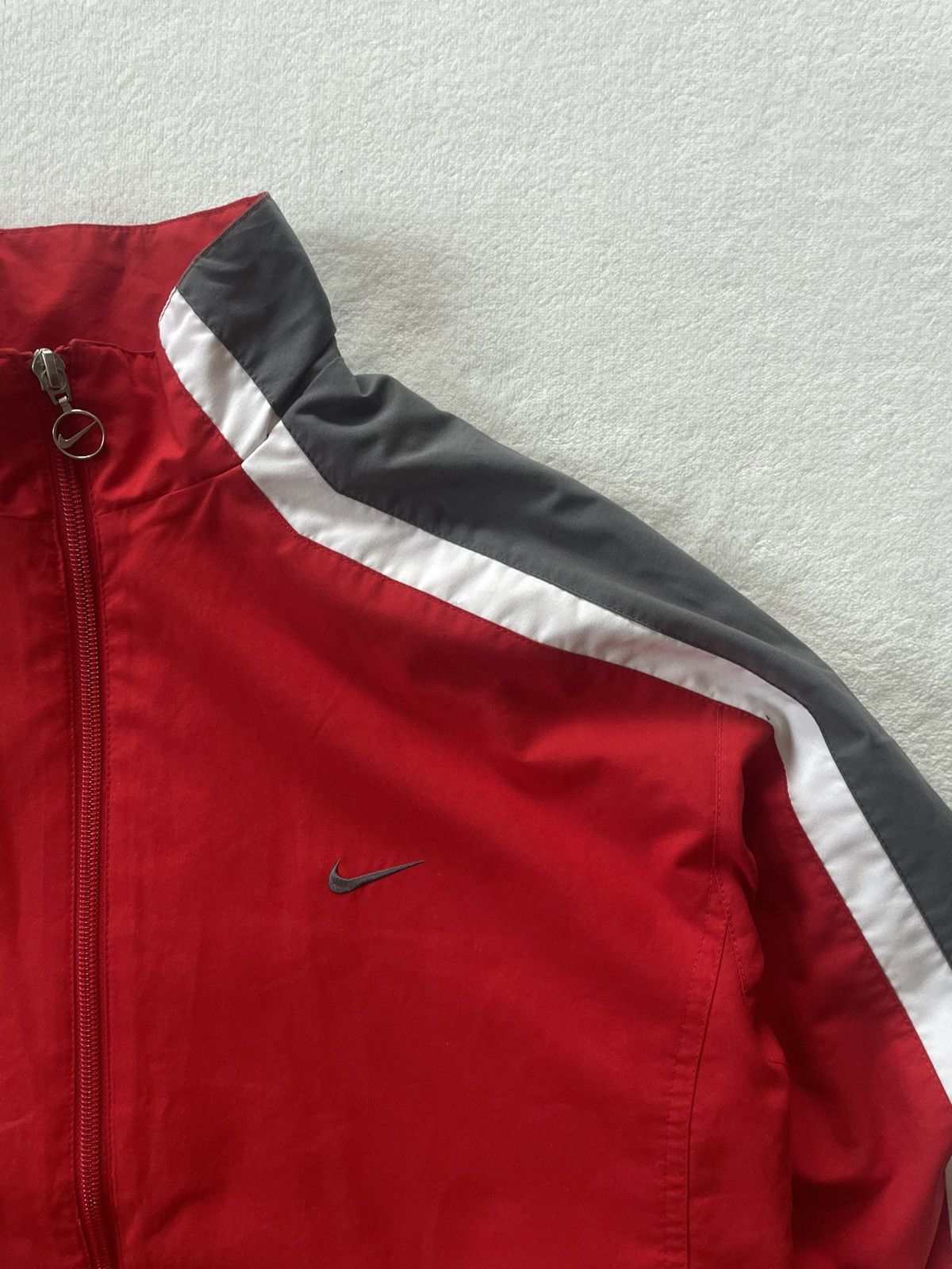 Nike 🍓 NIKE RETRO TRACK JACKET BACK SWOOSH LOGO Y2K 90’s | Grailed