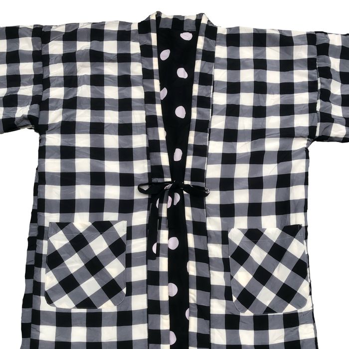 Japanese Brand Japanese Traditional Wear Kimono Checkered Plaids Jacket ...