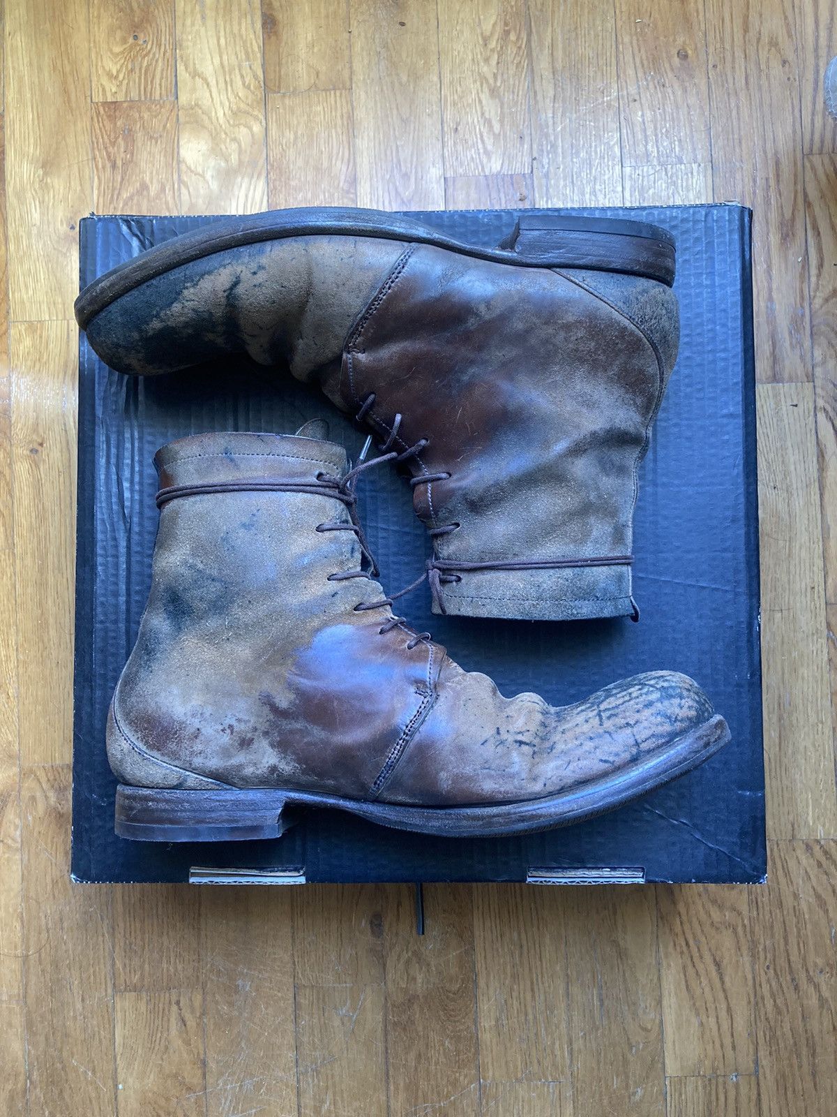 Layer-0 Layer-0 Cordovan Lace-Up Boots | Grailed