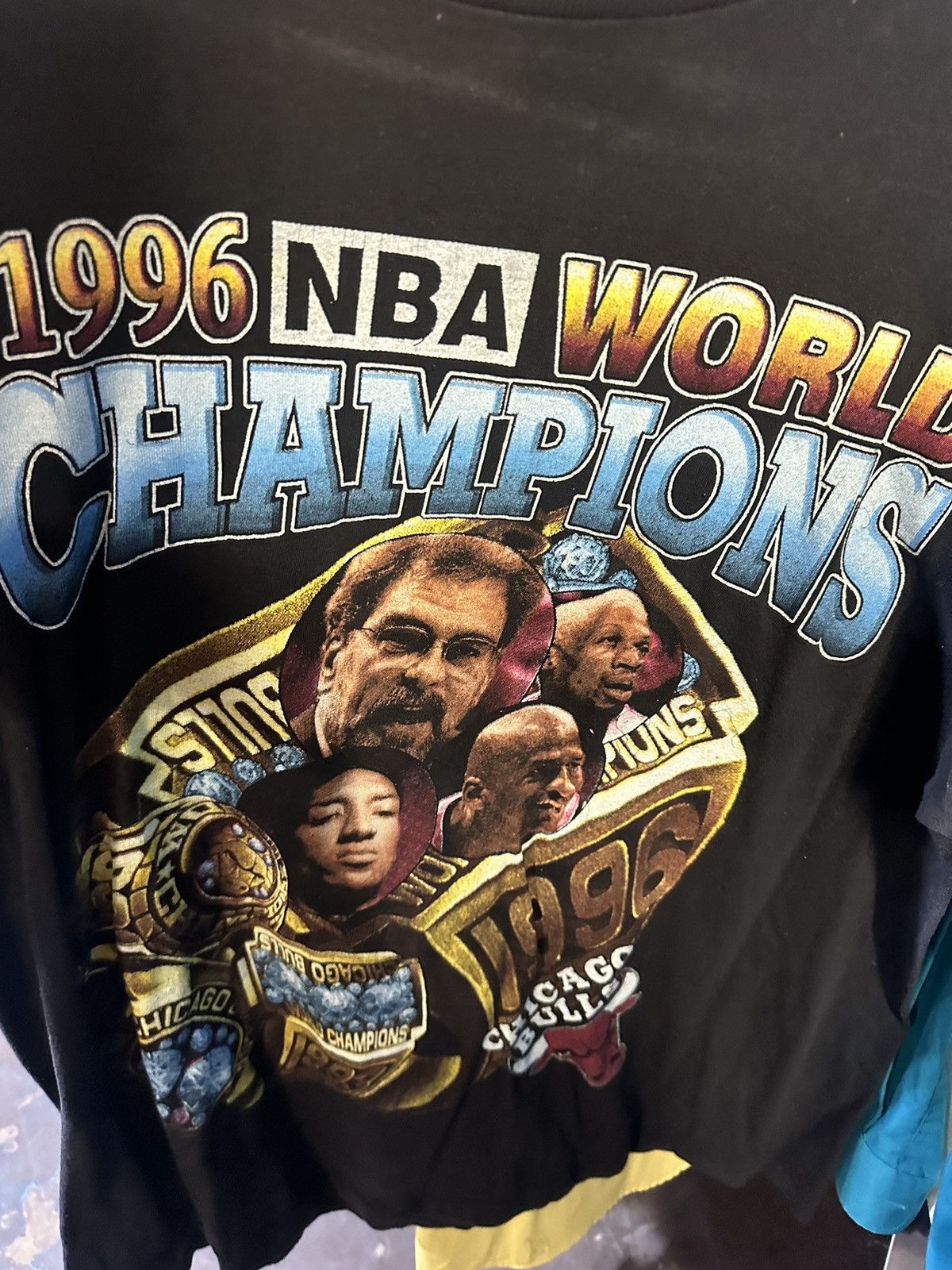 Streetwear × Vintage Vintage 1996 Chicago Bulls Championship Single ...