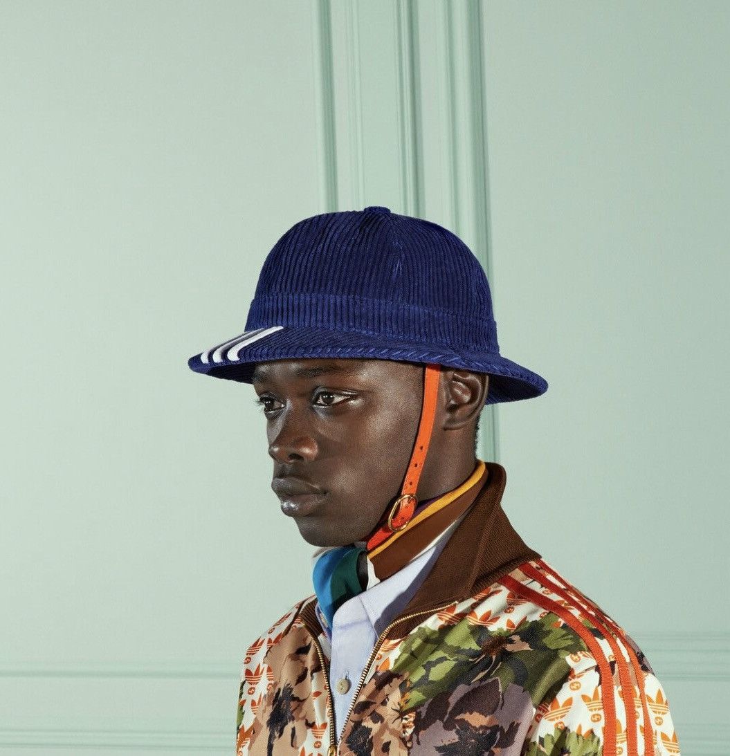 Adidas × Gucci Gucci X Adidas Foldable Corduroy Golf Hat | Grailed