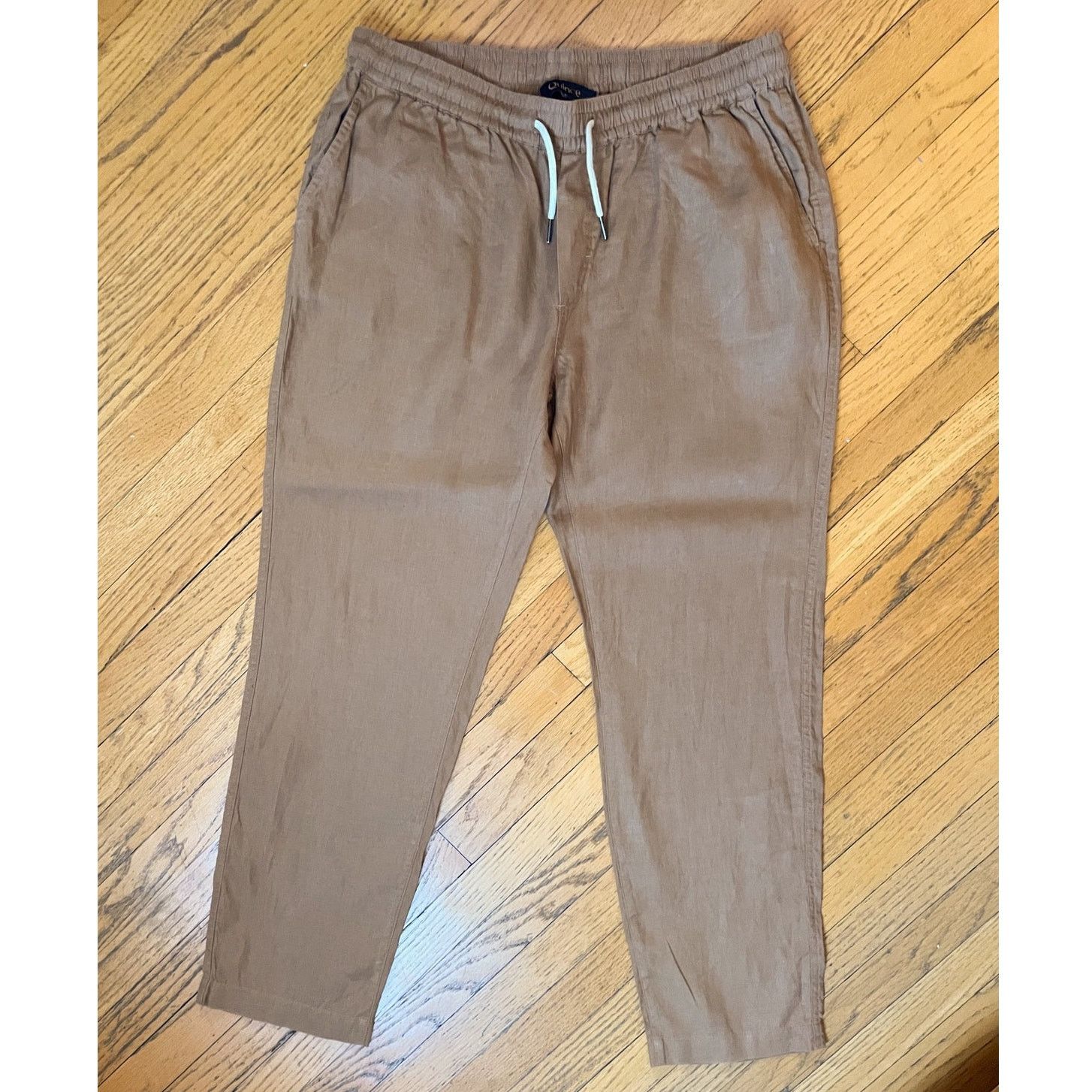 Quince Quince Men's Brown Linen Drawstring Pants Size Large | Grailed