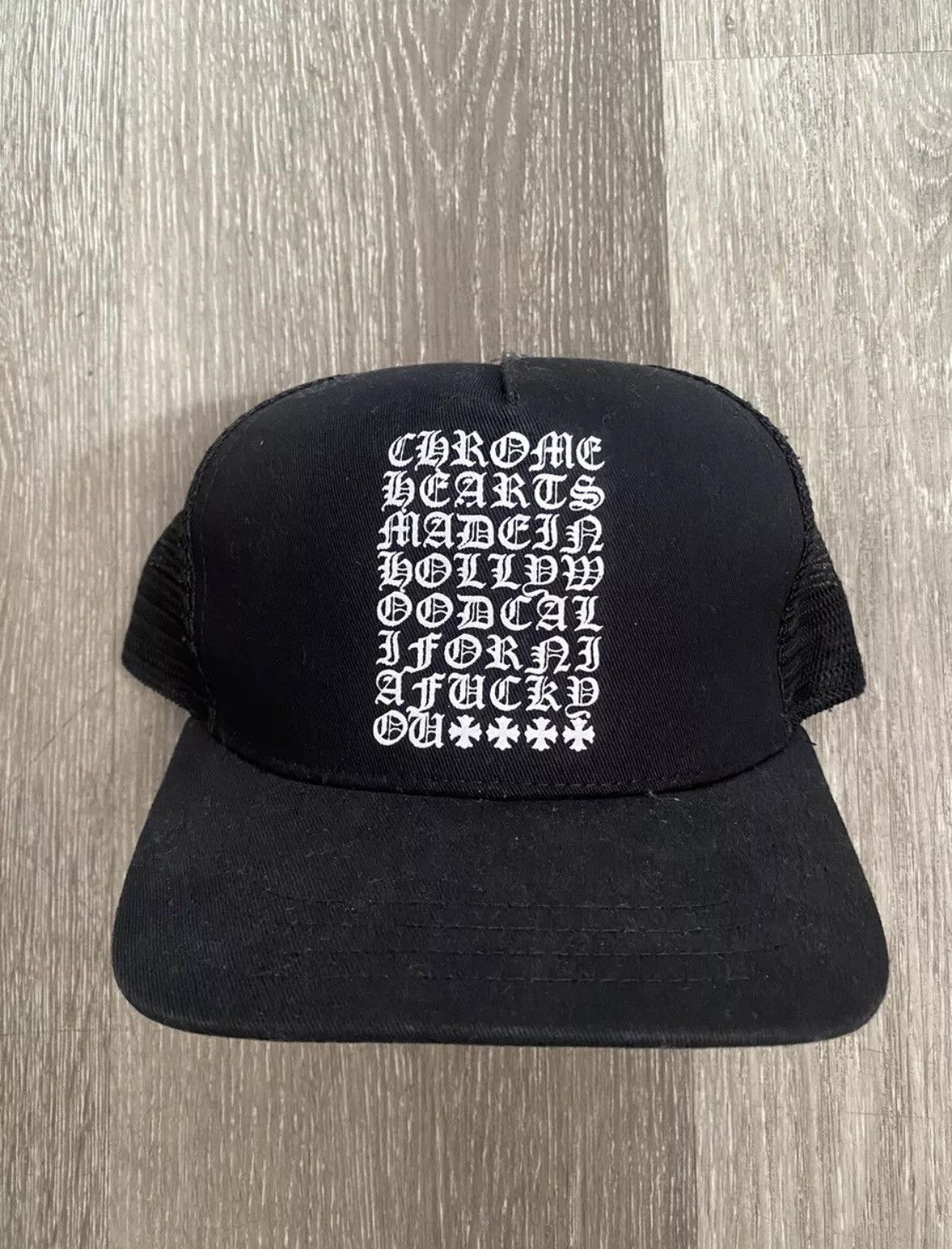 Chrome Hearts Chrome Hearts Eye Chart Hat | Grailed