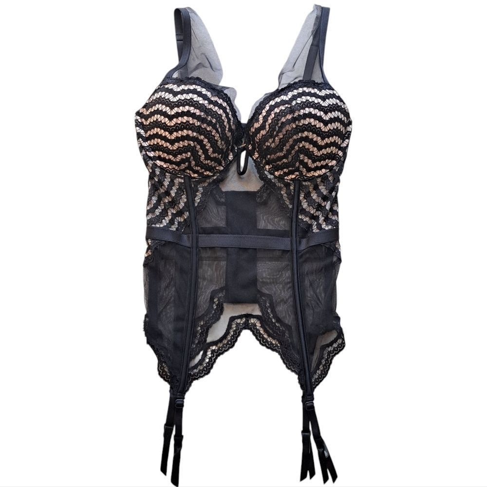 Victoria's Secret Victoria's Secret Sexy Lace Corset Baby Doll Gothic ...