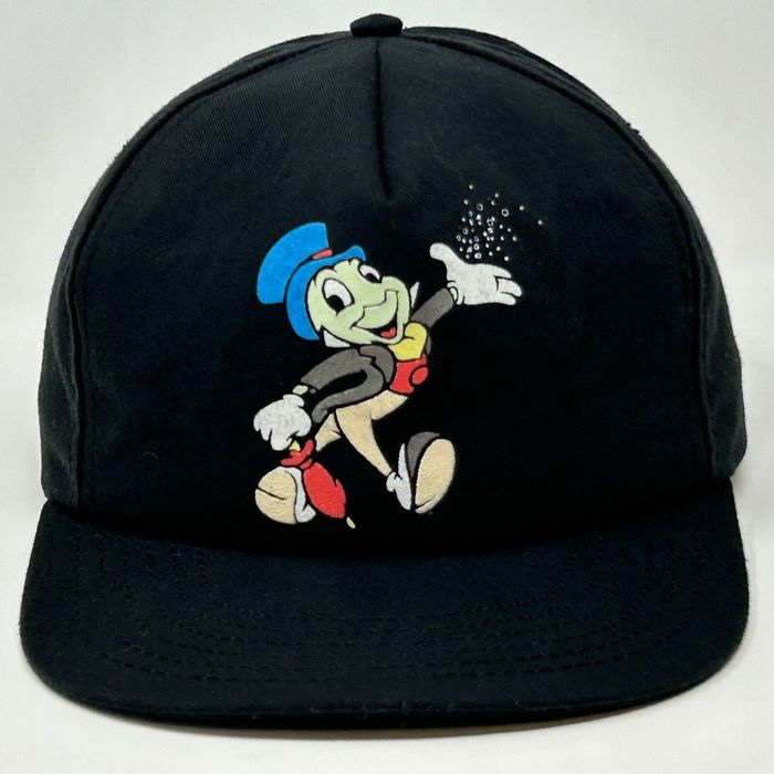 Disney Jiminy Cricket Walt Disney Hat Vintage 90s Black Earth Day | Grailed