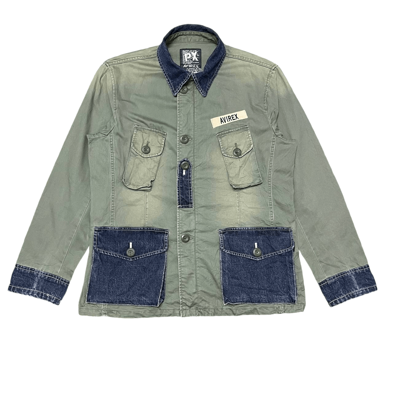 Avirex Vintage Avirex Multi Pocket Denim Part Jacket Military | Grailed