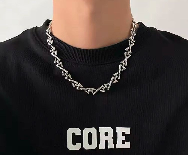 Cuban Link Chain × Free Style × Streetwear Letter Z Chain Necklace ...