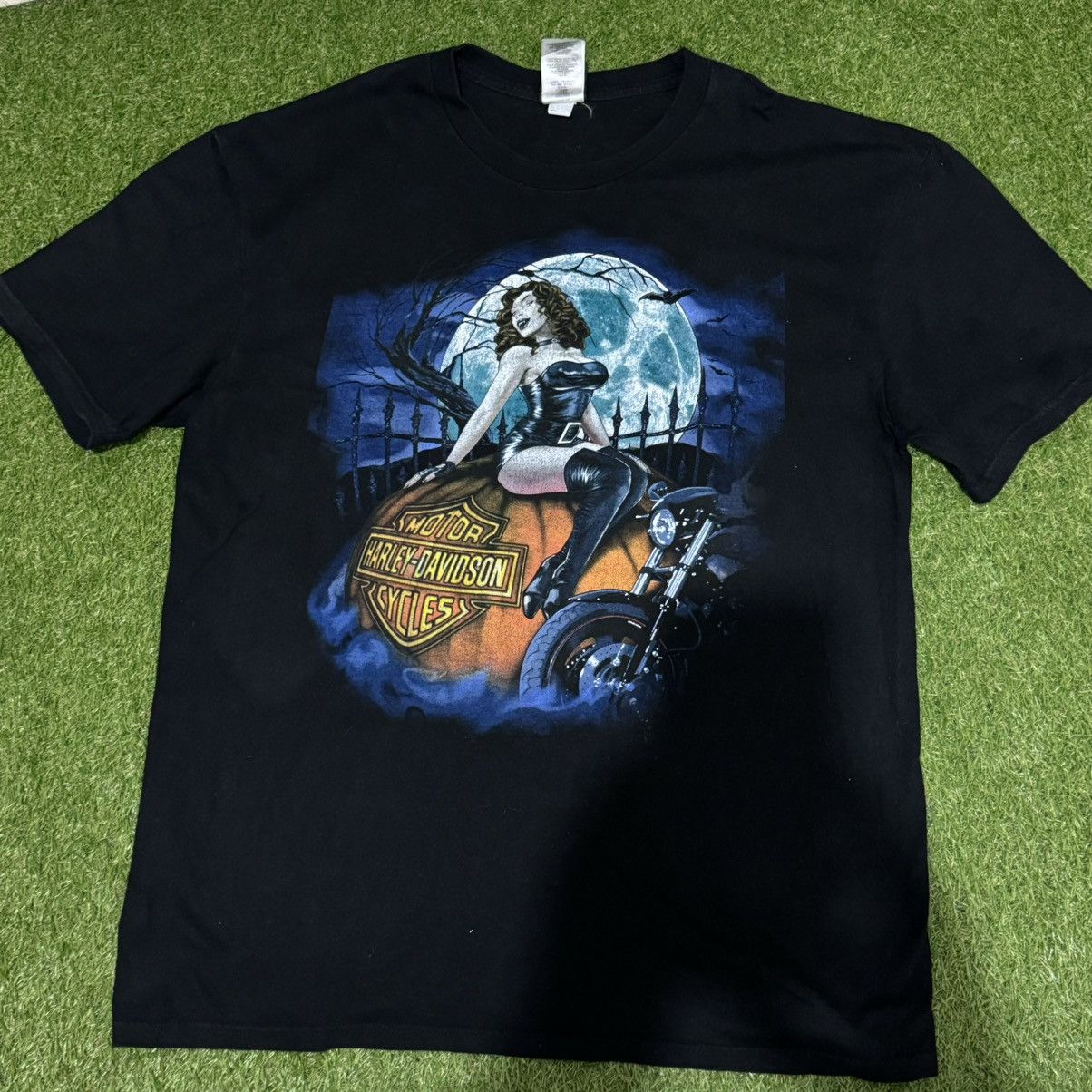 Vintage Harley Davidson Halloween GOTH GIRL | Grailed