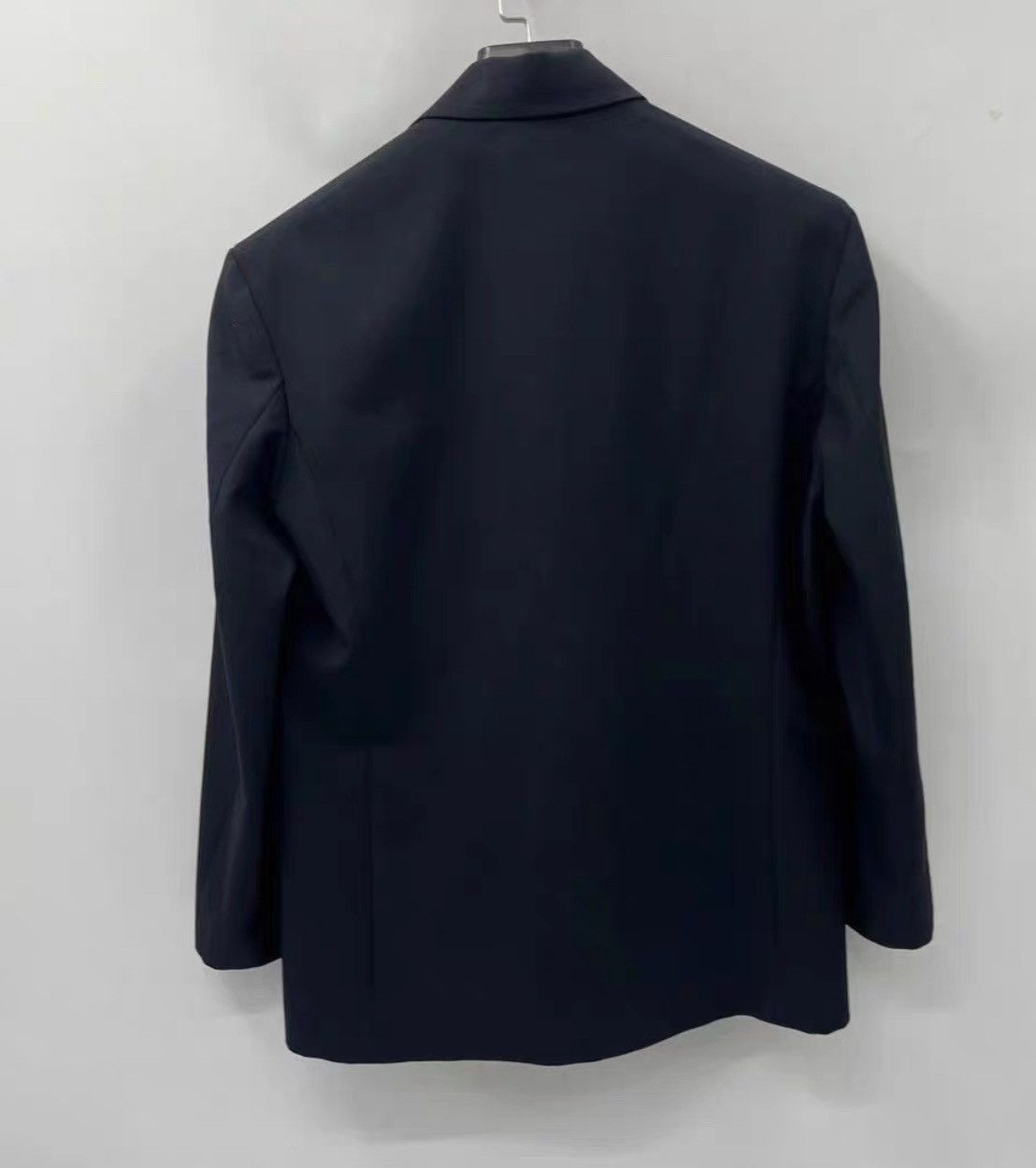 Balenciaga Balenciaga Black Mastercard Embroidered Logo Blazer Jacket ...