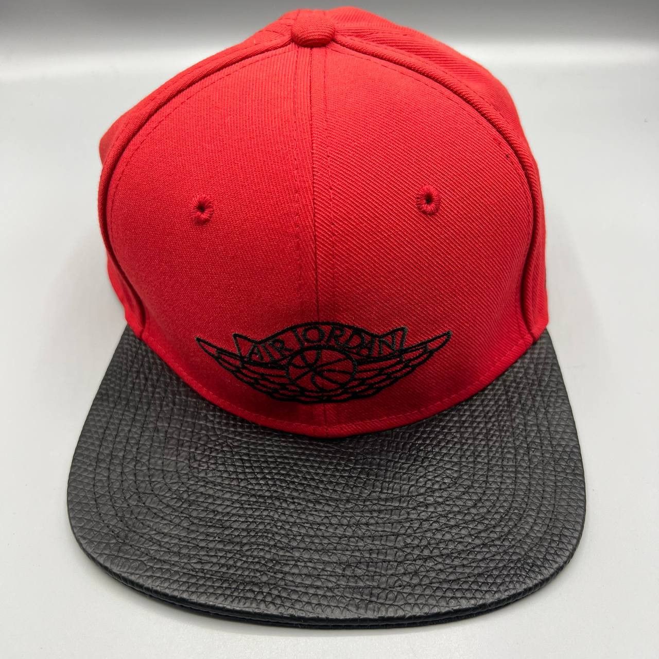 Jordan Brand Air Jordan Hat Men Red Black Jumpman Wings Snap Back Cap | Grailed