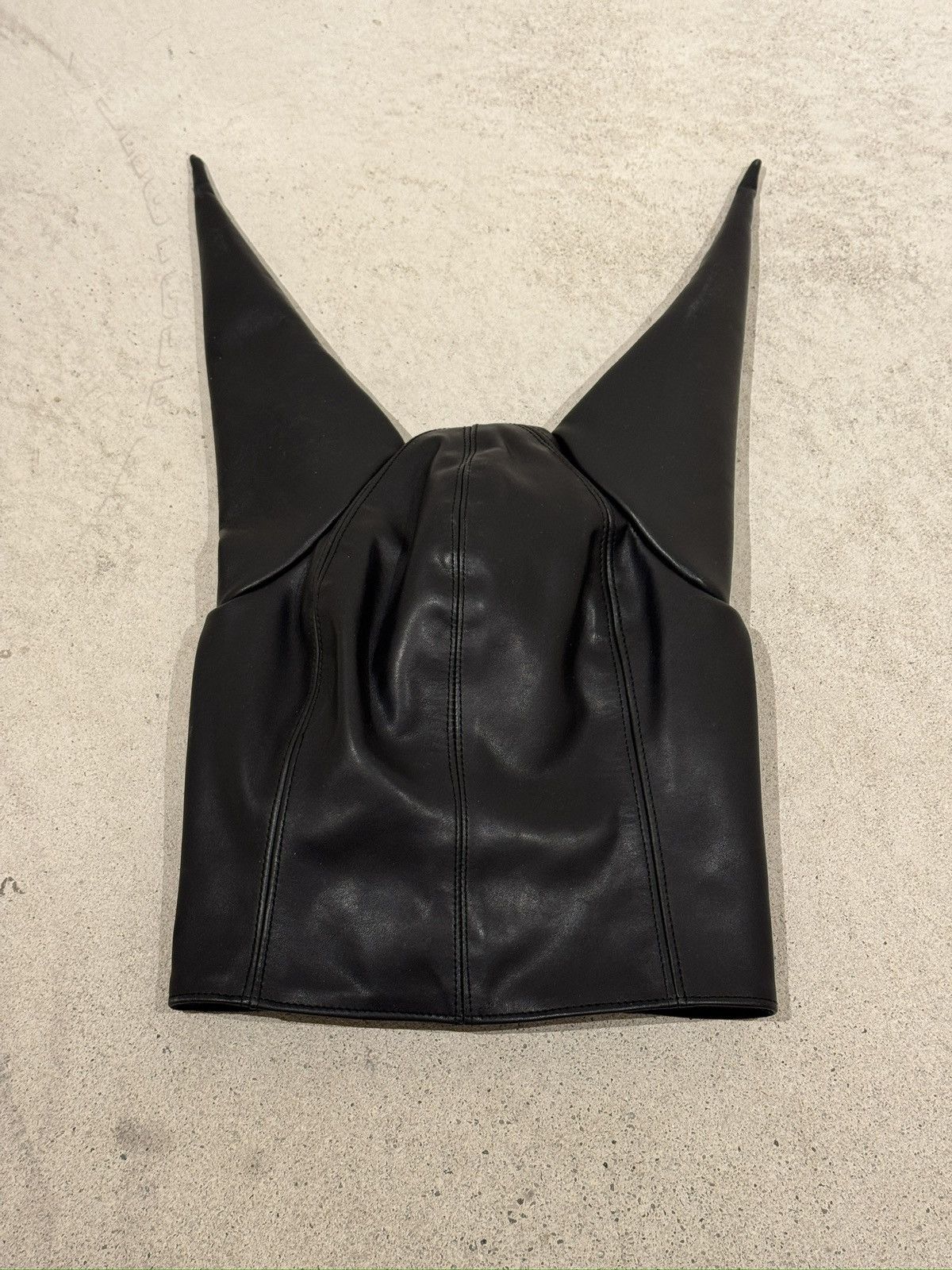 Anonymous Club × Hood By Air Anonymous Club Dunce Cap Leather Black ...