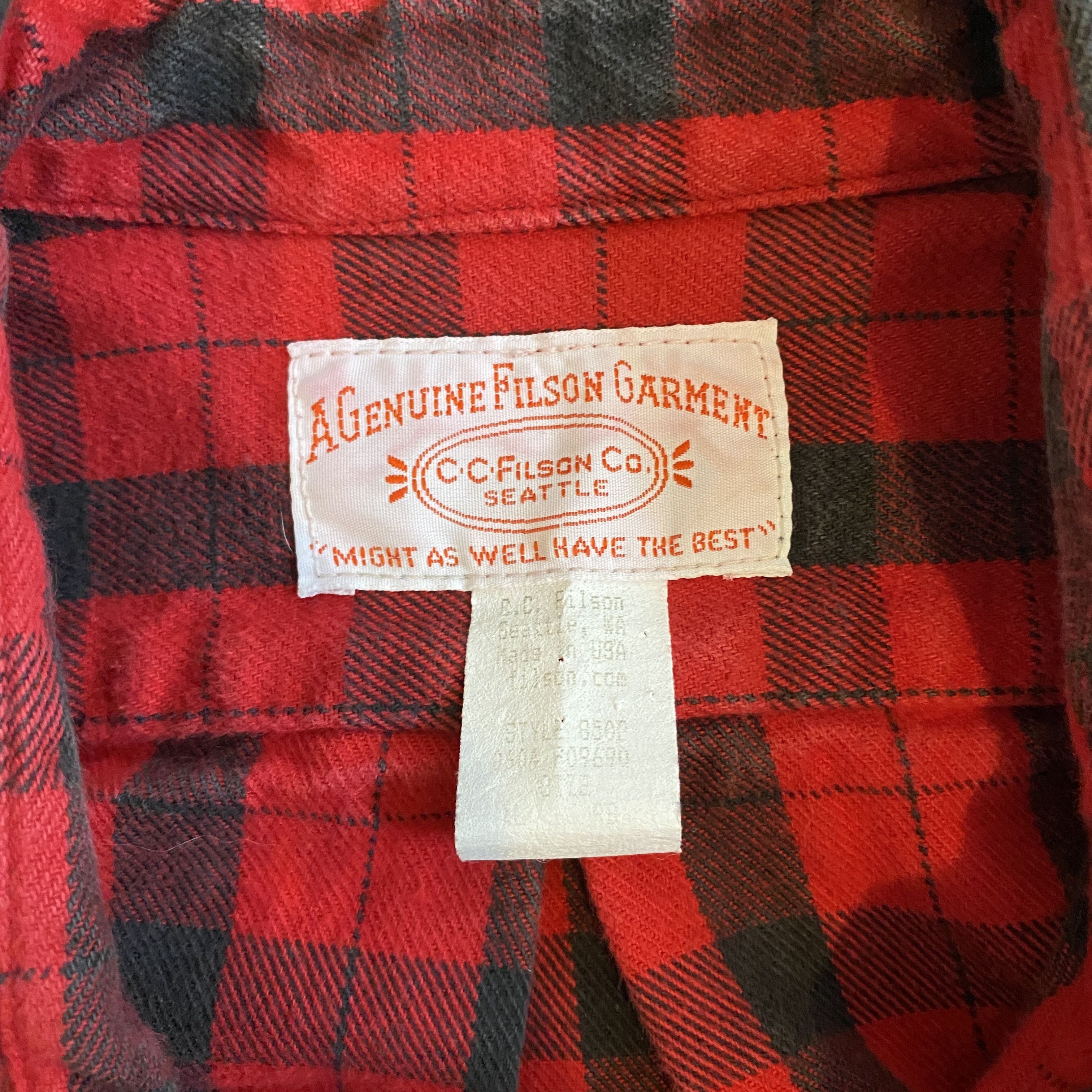 Filson × Vintage Vintage 00s Filson Buffalo Plaid Flannel button up ...