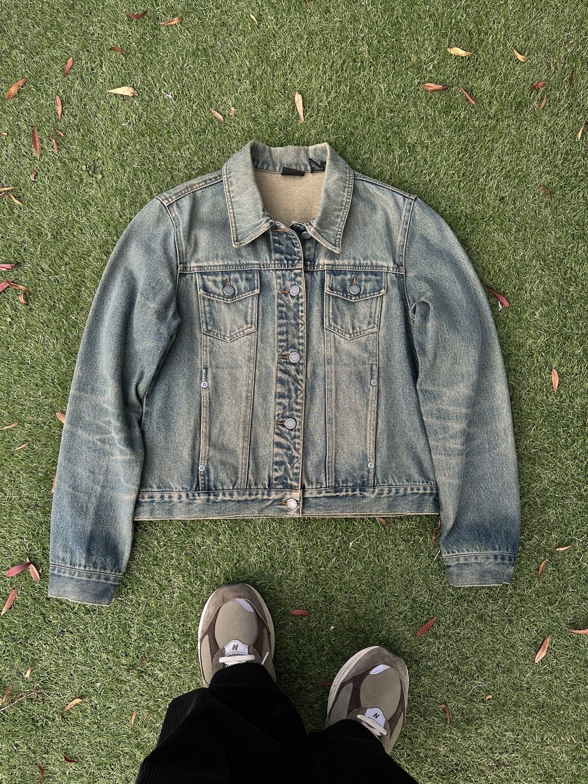 Vintage faded archive denim jacket | Grailed
