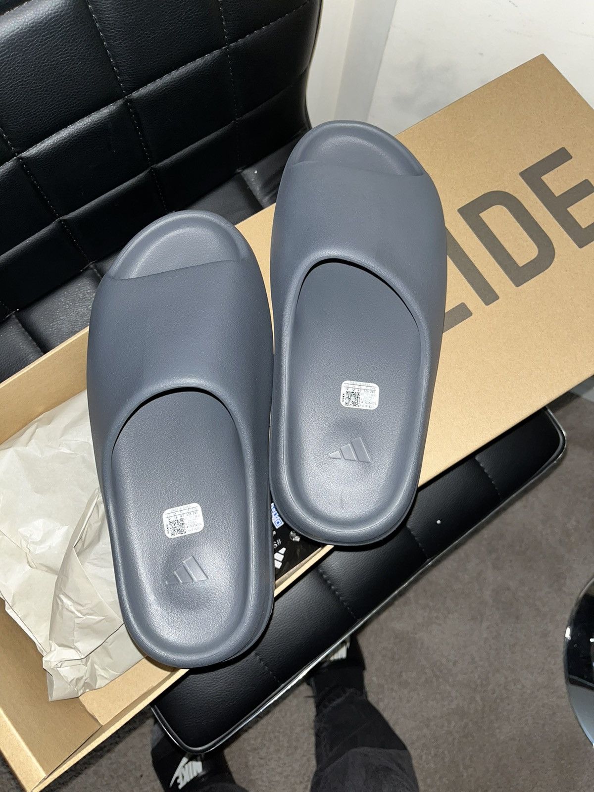 Adidas × Kanye West Yeezy Slide Slate Grey | Grailed