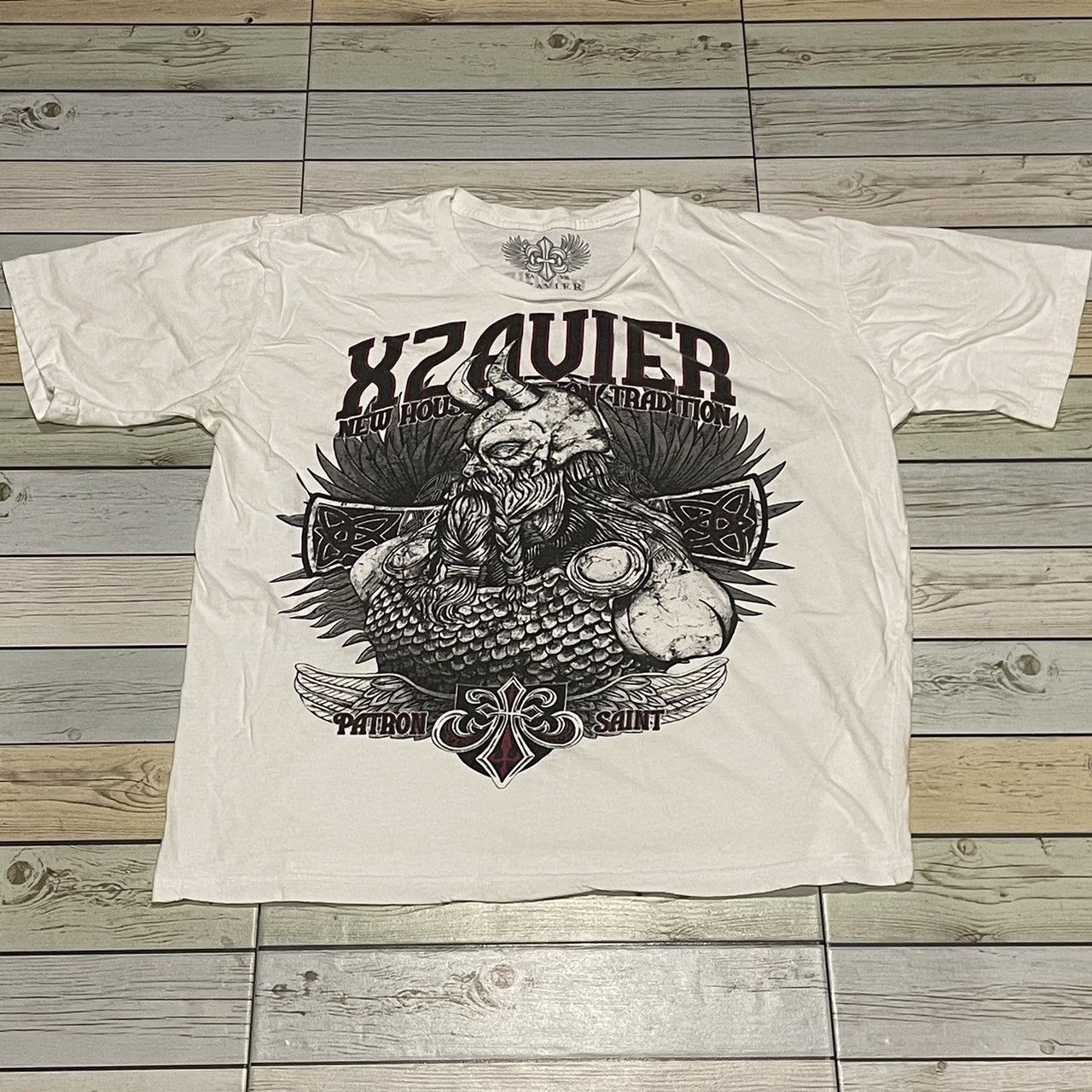 Affliction × Ed Hardy × Southpole Rare Xzavier Wings Cross Tee Y2K ...