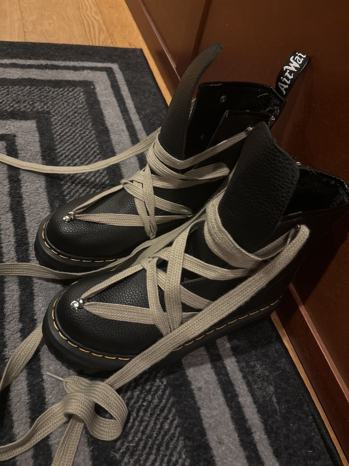 Dr. Martens × Rick Owens Rick Owens X Doc Martens Mega Lace Up Boots ...