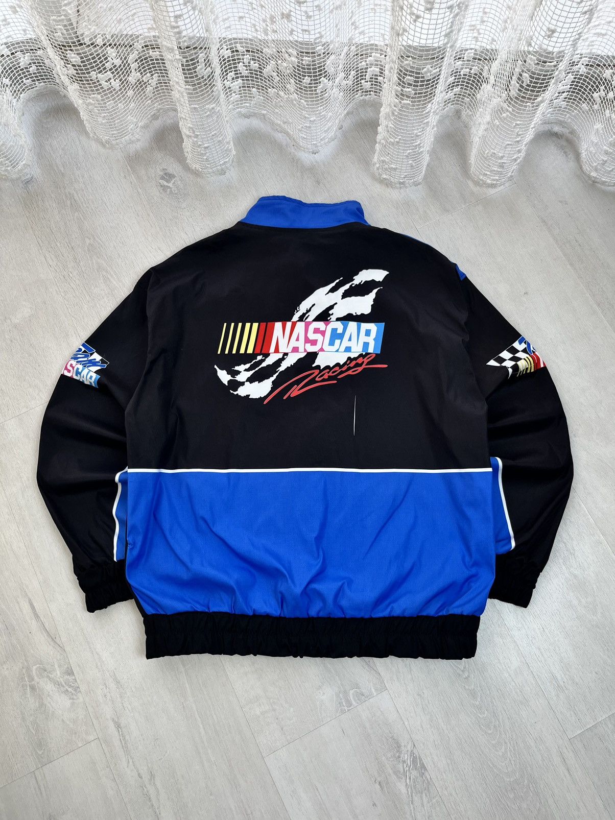 NASCAR × Racing × Streetwear Vintage NASCAR Racing Jacket Big Logo Y2K ...
