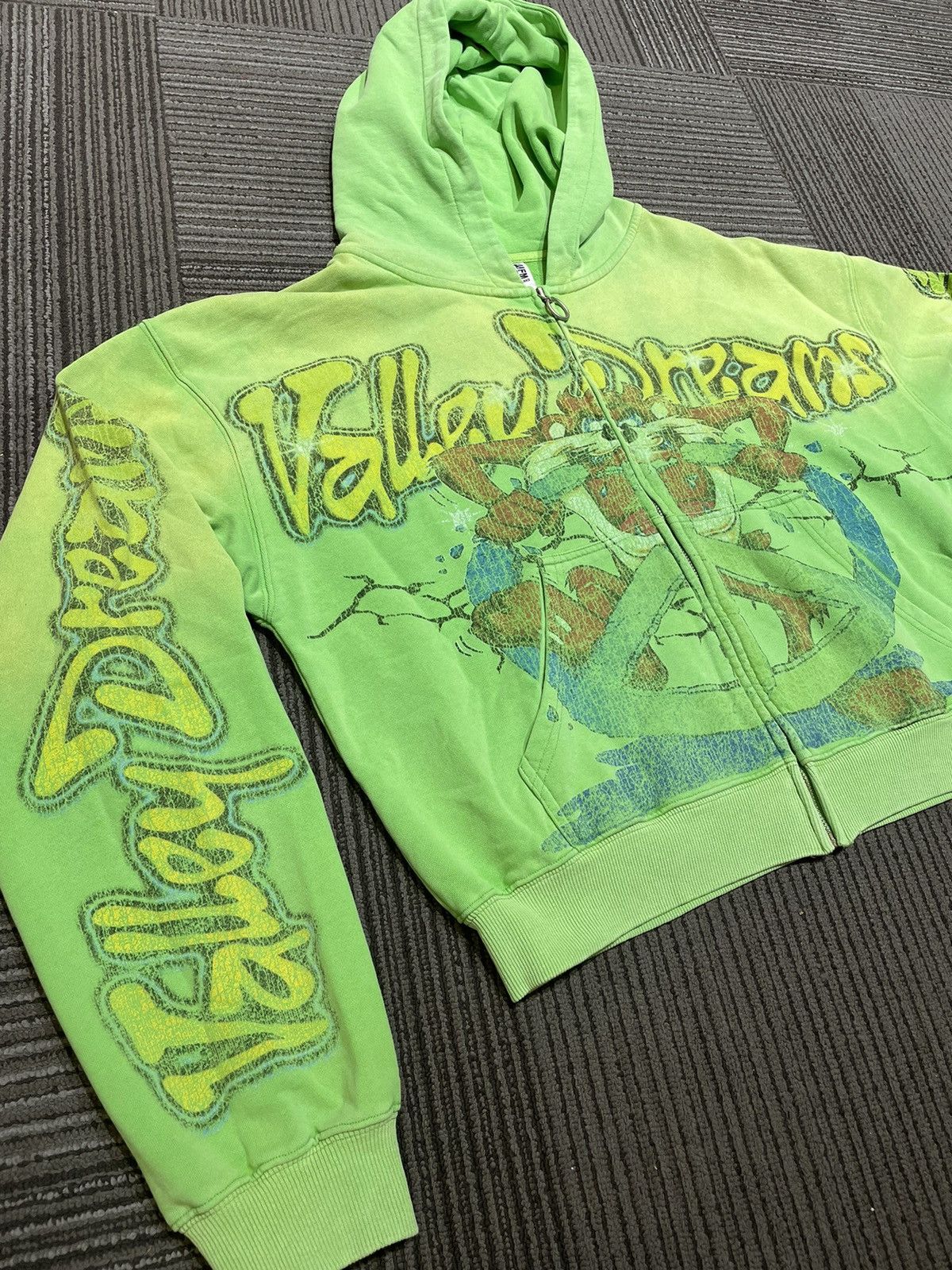 Vale Vale Green Taz Zip Up - XL RARE | Grailed