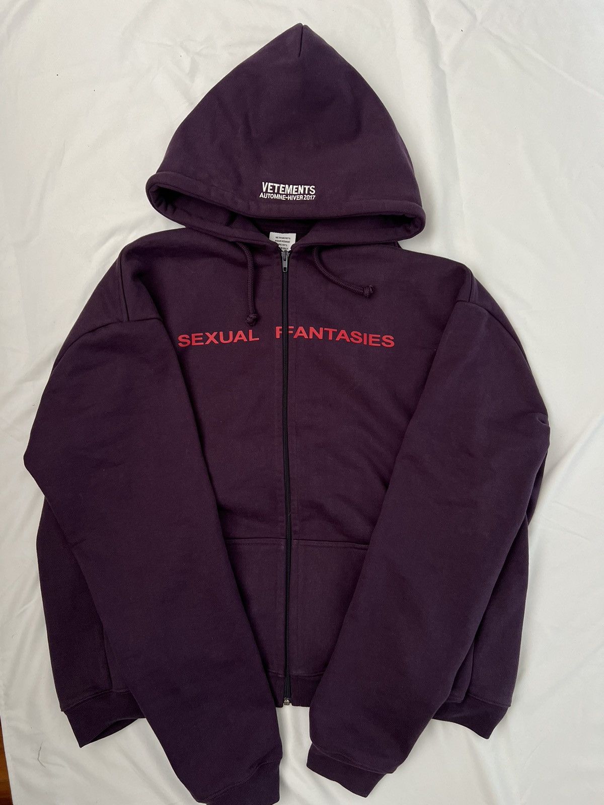 Vetements Sexual Fantasies Zip Up | Grailed
