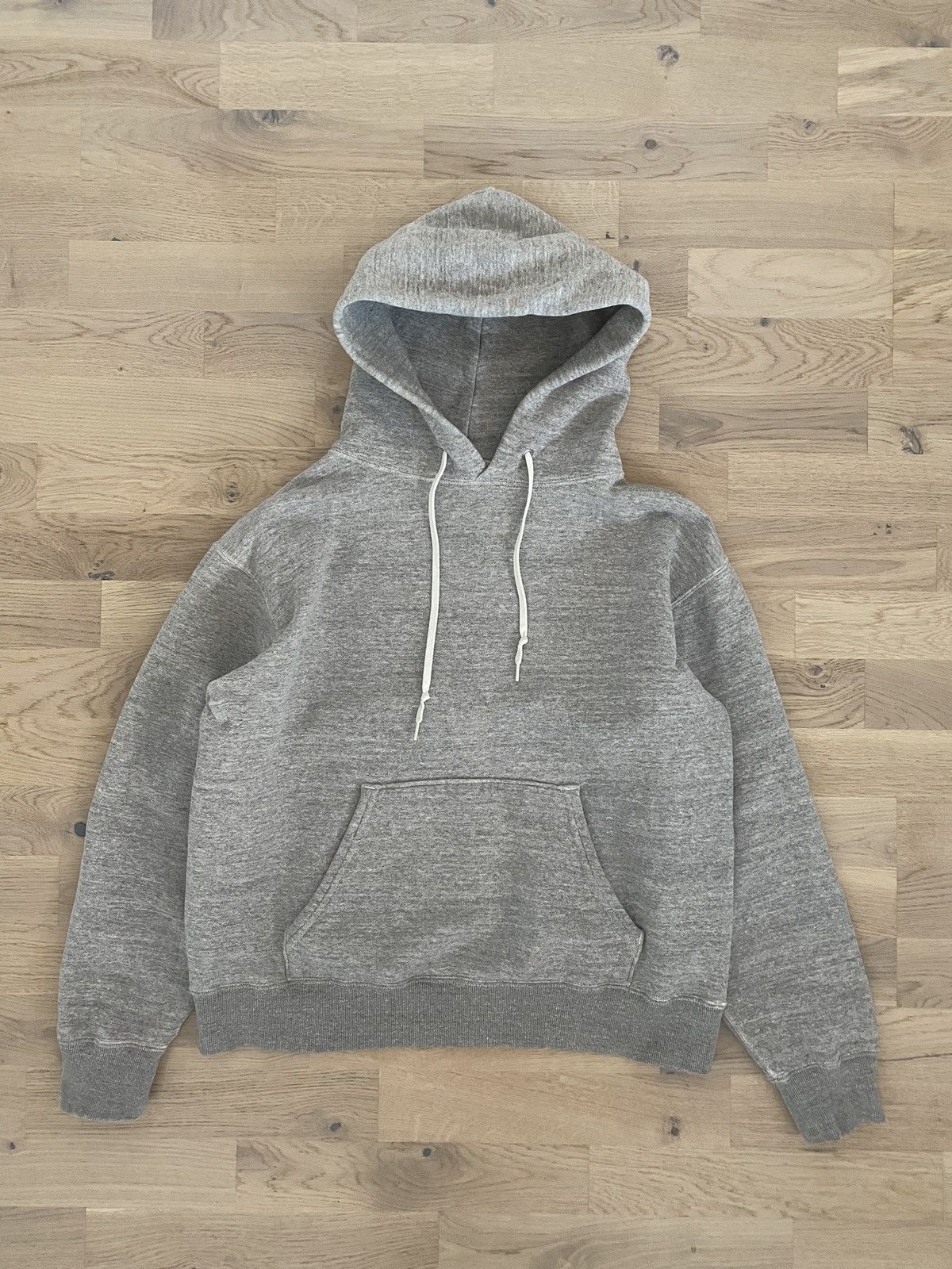 Orslow ORSLOW Loop Wheel Zip-Up Hooded Sweatshirt Heather Gray | Grailed