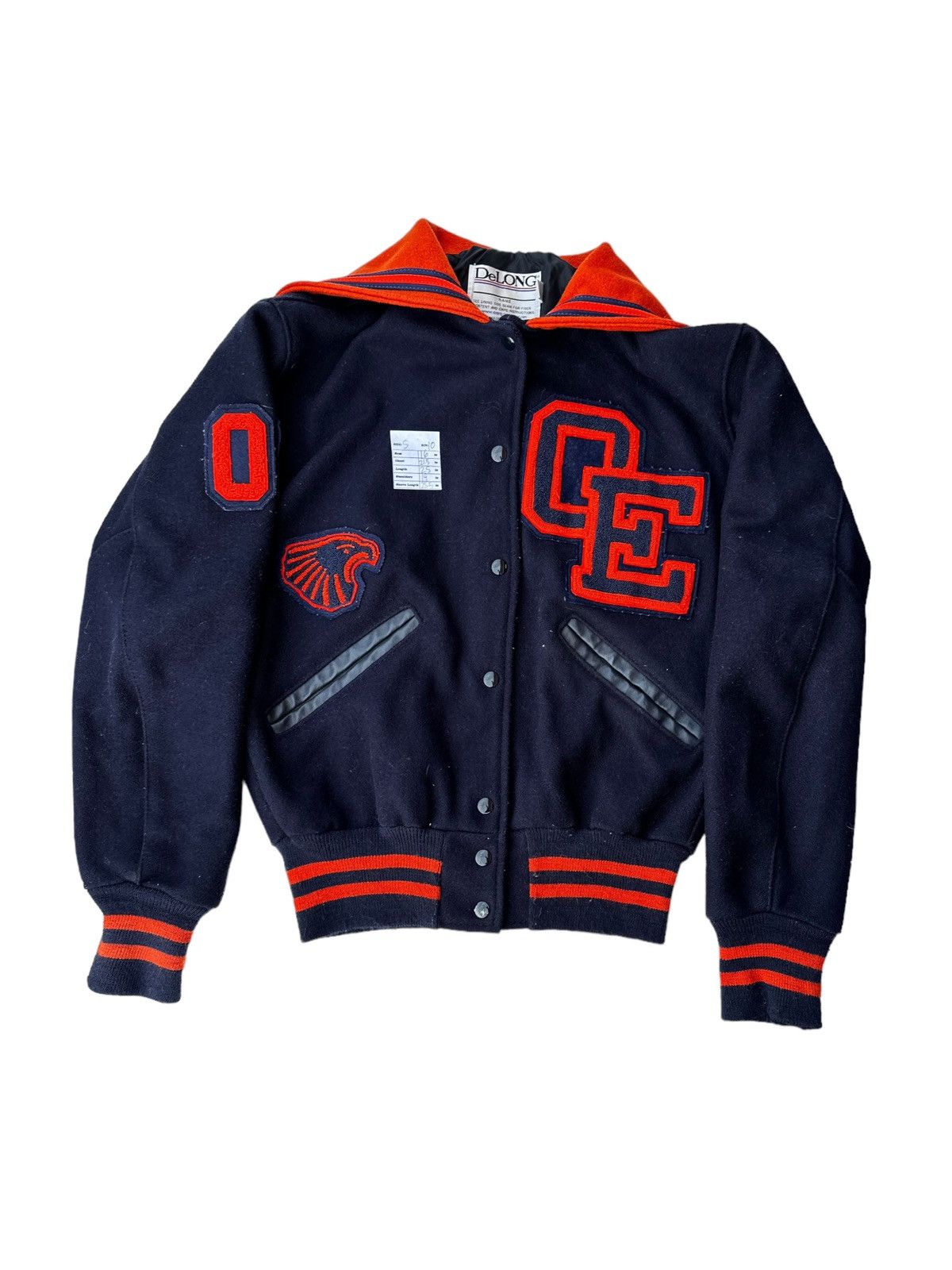 Delong Vintage 90's DeLong Varsity Letterman Jacket Ashley Small | Grailed