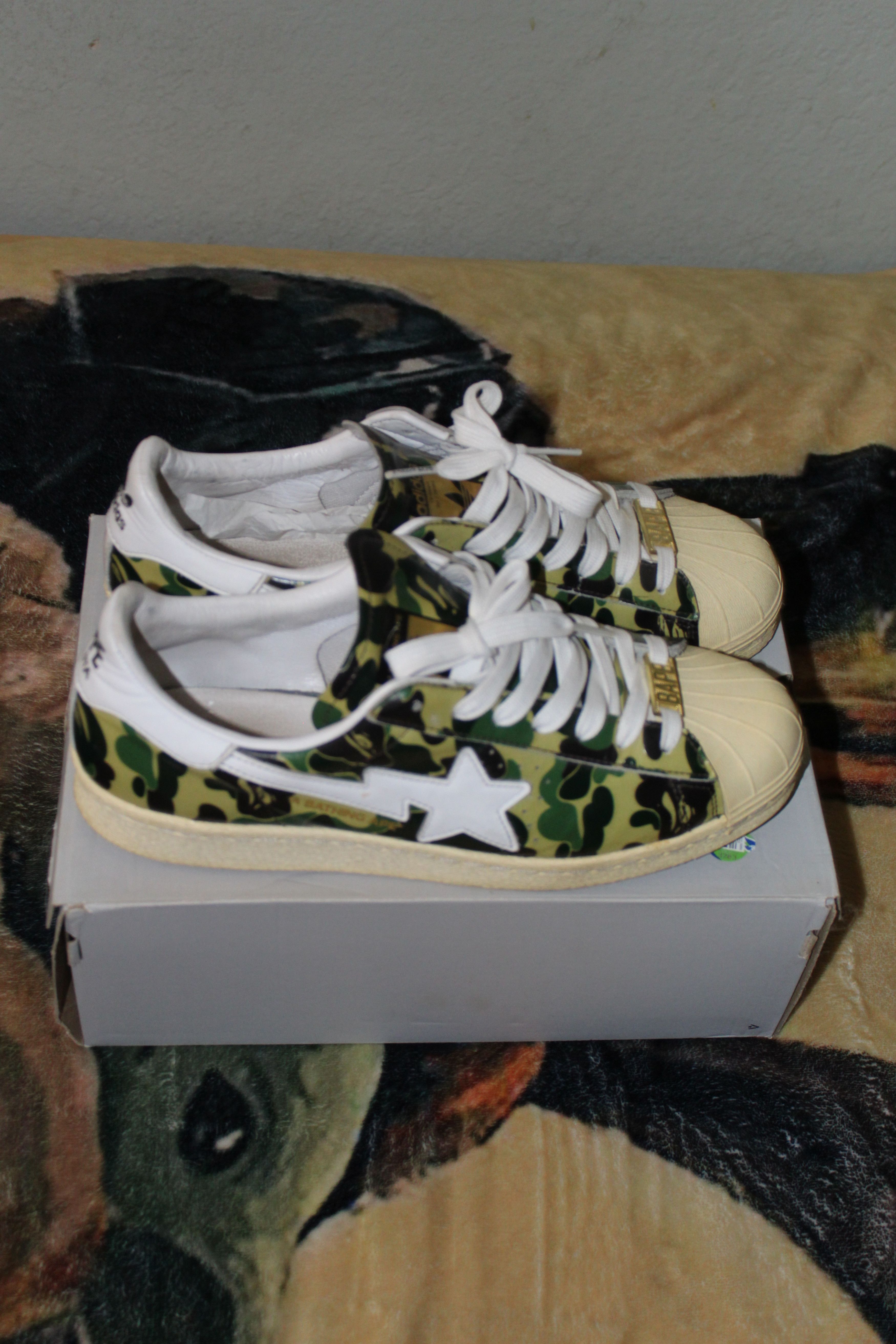 Bape Bape adidas shell toes | Grailed
