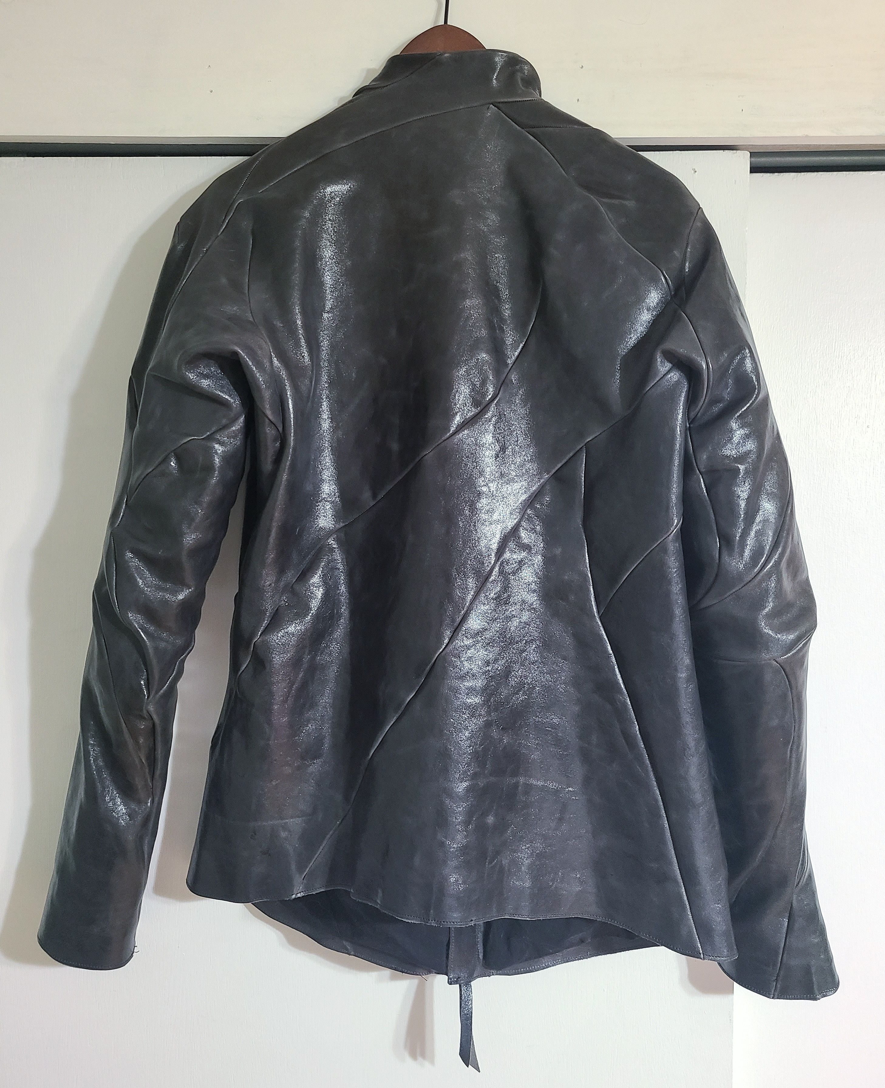 Leon Emanuel Blanck Horsehide Fencing Distortion Leather Jacket | Grailed