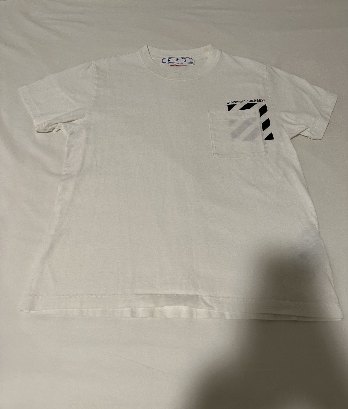 Off-White Off-White Diagonal Stripe Tee | Grailed
