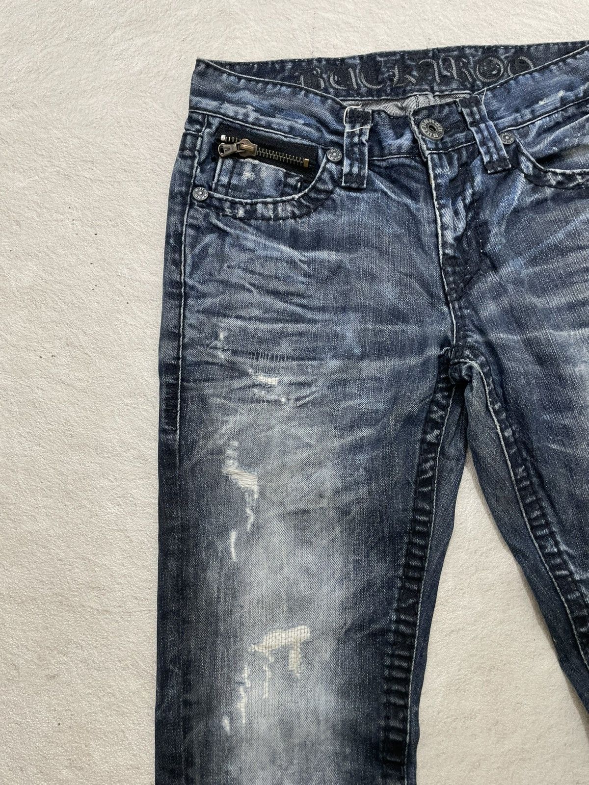 Undercover 2000s Kapital Heavy Distressed Wash Jeans Y2K Ifsix LGB Y’s ...