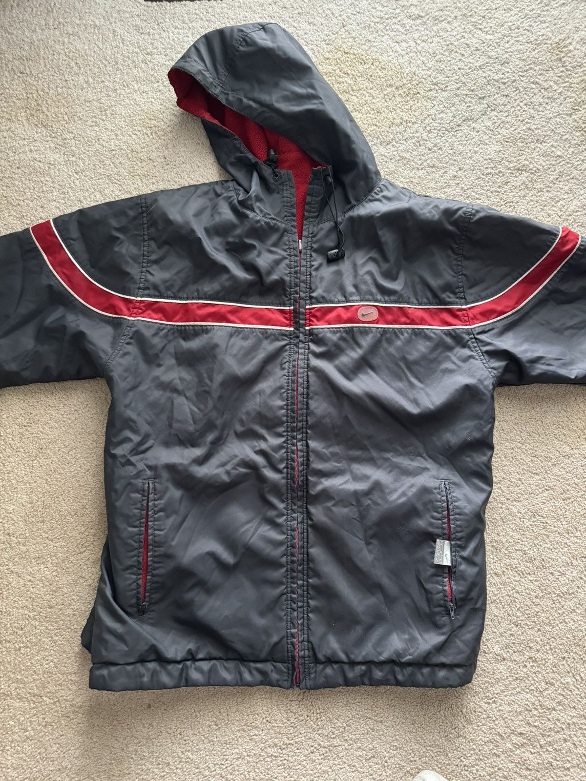 Nike Red/Black Vintage Nike Reversible Jacket | Grailed
