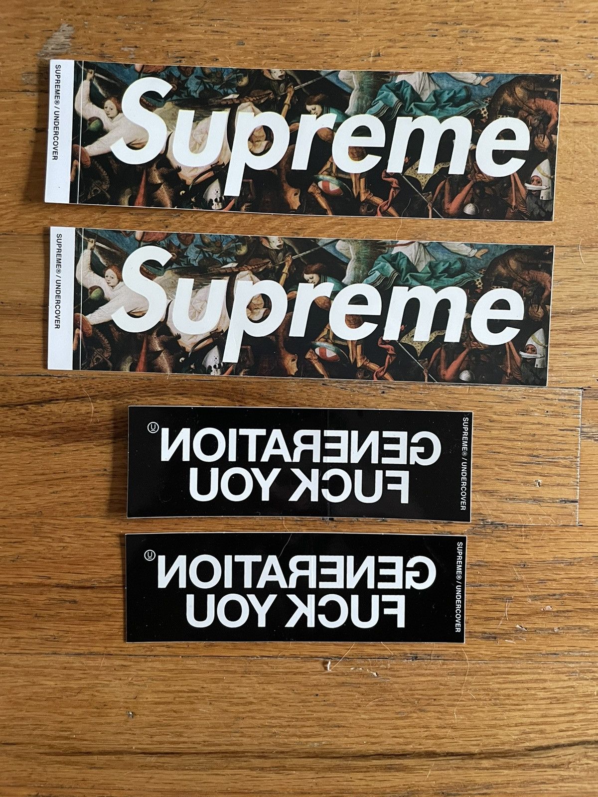 Supreme × Undercover Supreme Undercover Sticker Set Box Logo | Grailed