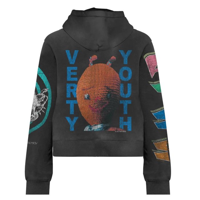 Vertabrae Vertabrae VERT Black Montage Zip Up Hoodie | Grailed
