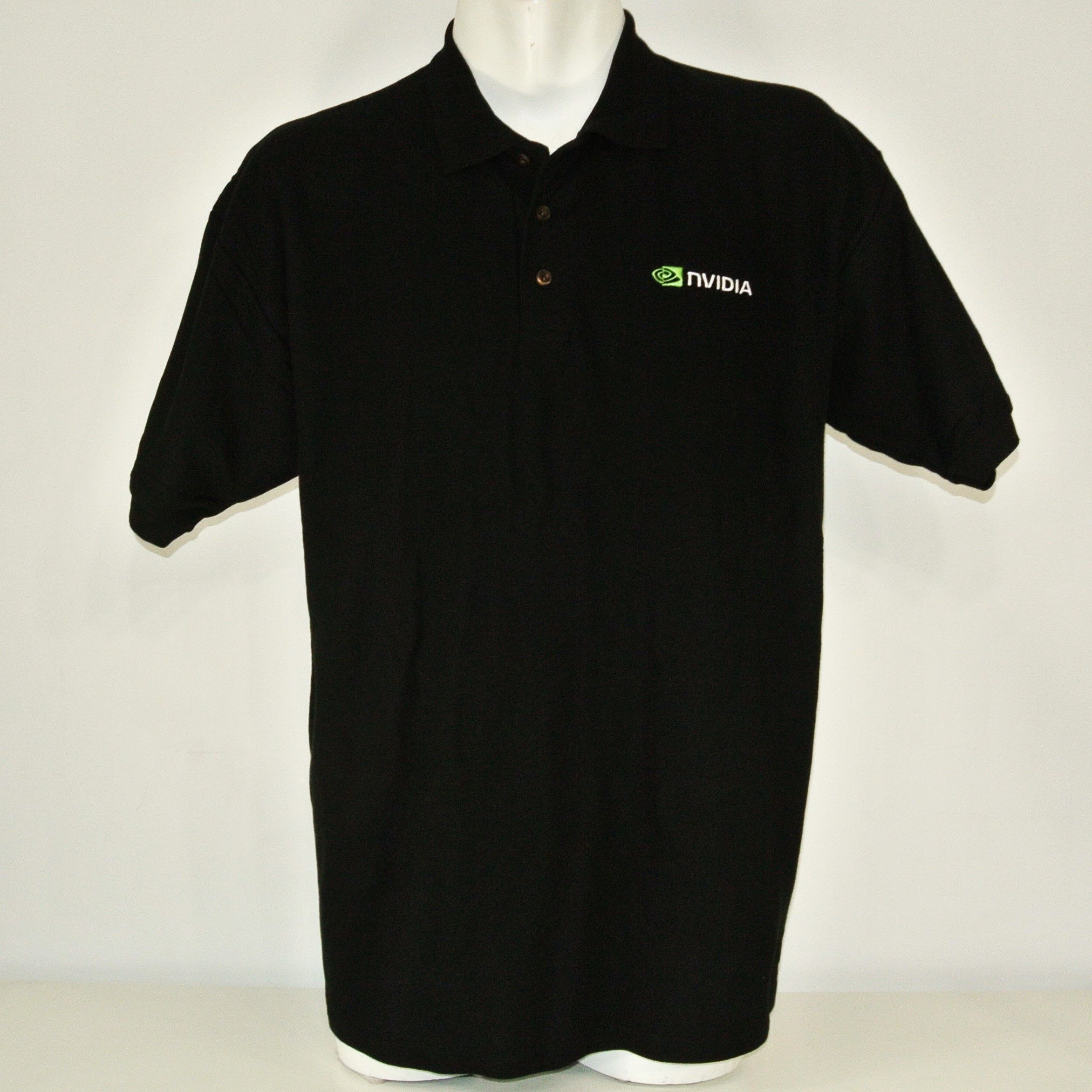 Mando NVIDIA Tech Employee Uniform Black Polo Shirt | Grailed