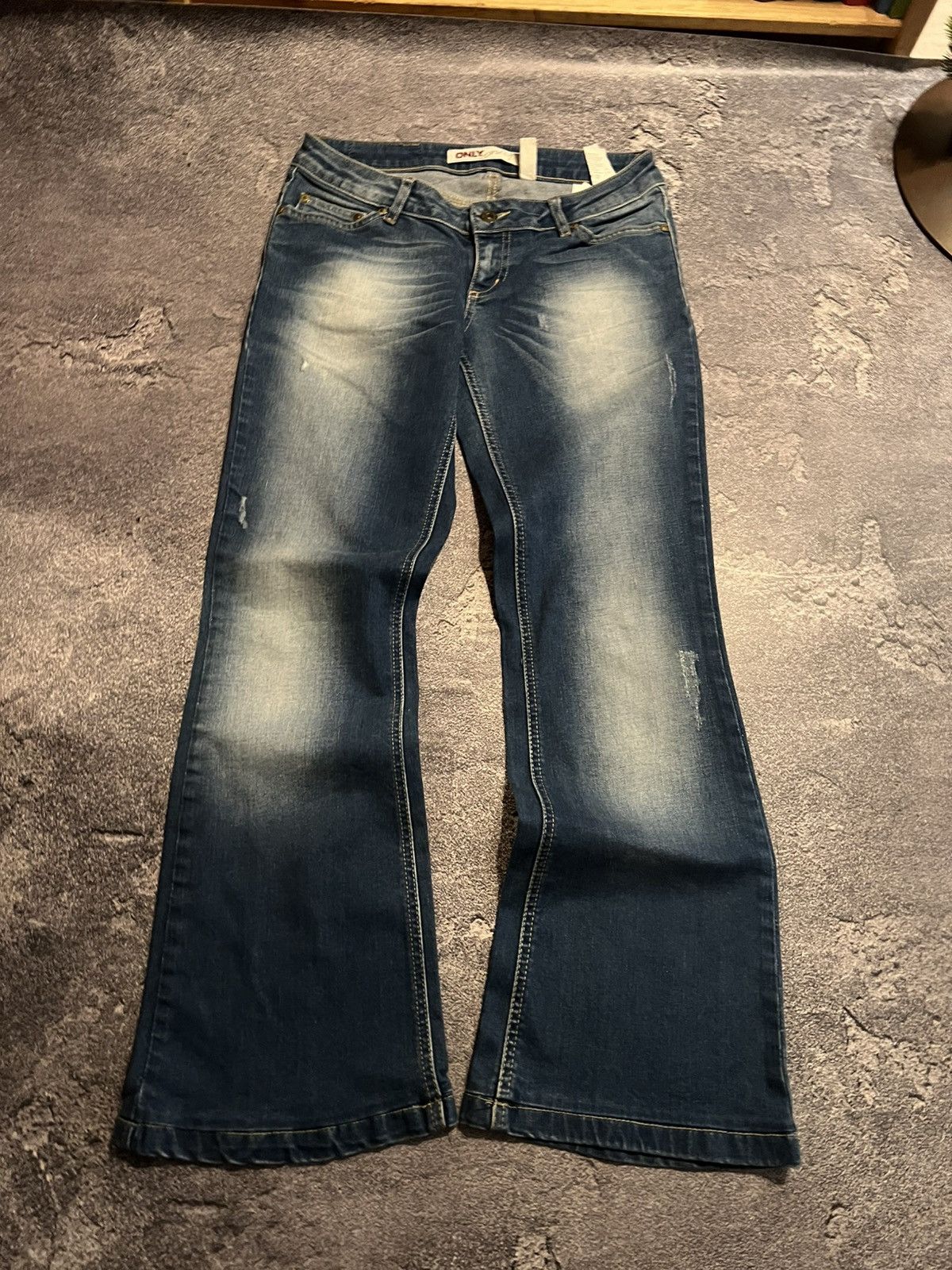 Hysteric Glamour × If Six Was Nine RARY Blue Vintage Flared Drip Jeans ...