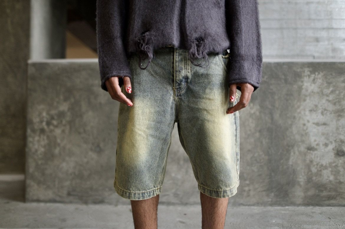 Japanese Brand × Streetwear Stonewash Denim Jorts | Grailed