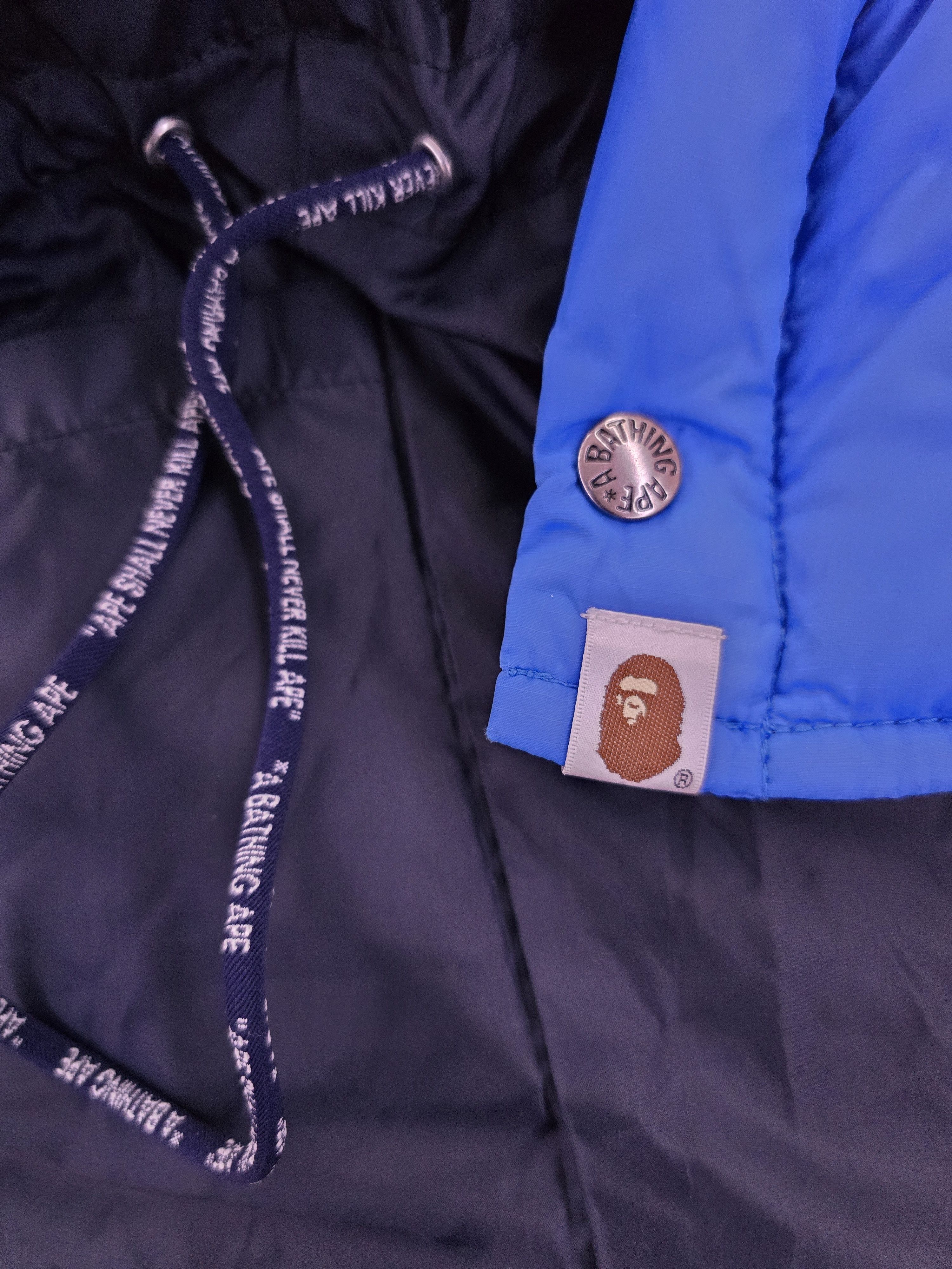 Bape A Bathing Ape Hooded Puffer (XL) | Grailed