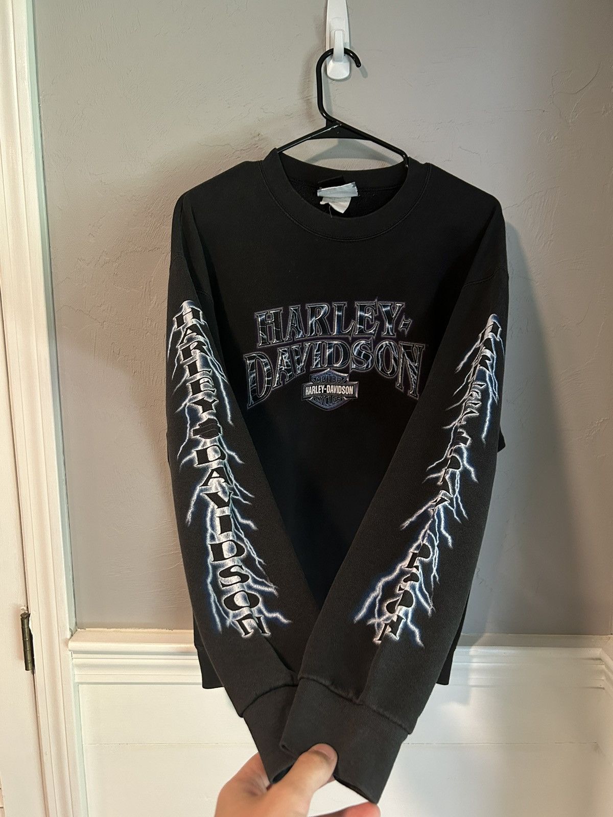 Harley Davidson × Vintage Vintage Harley Davidson Lightening font spell ...