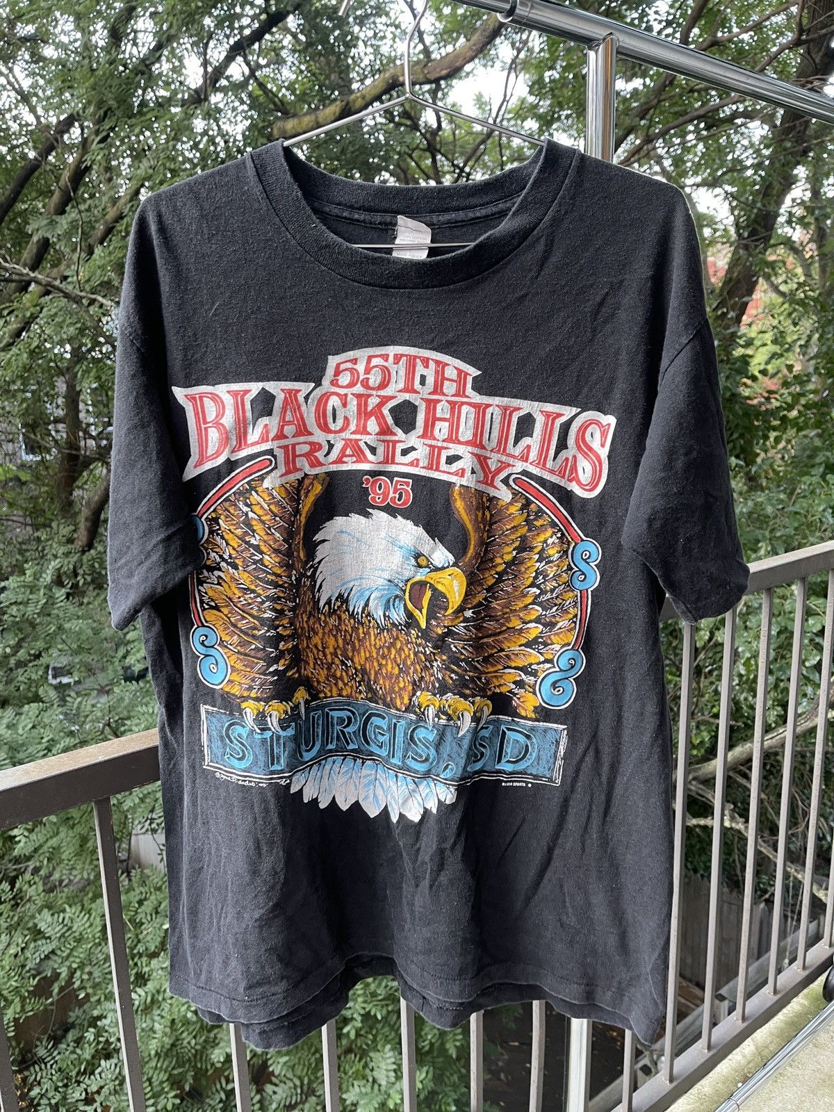 Harley Davidson × Streetwear × Vintage VINTAGE 1995 FADED STURGIS BIKE ...