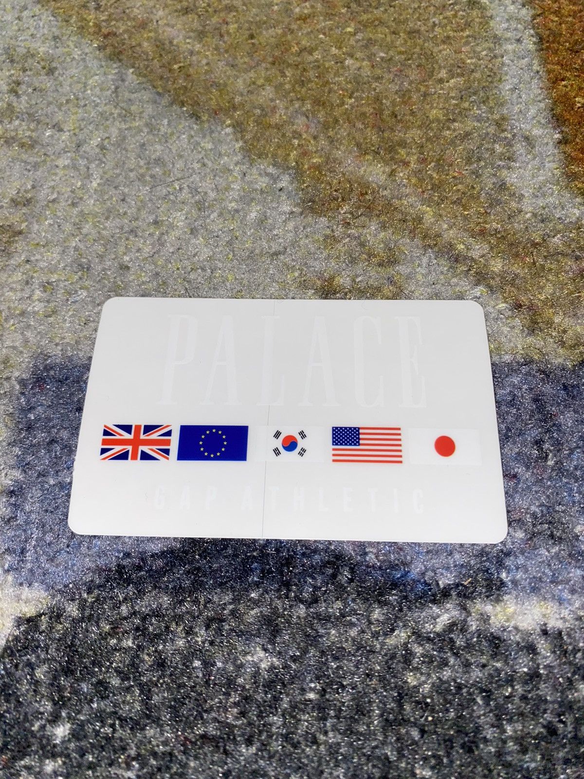 Gap × Palace Palace Gap Flags Sticker | Grailed