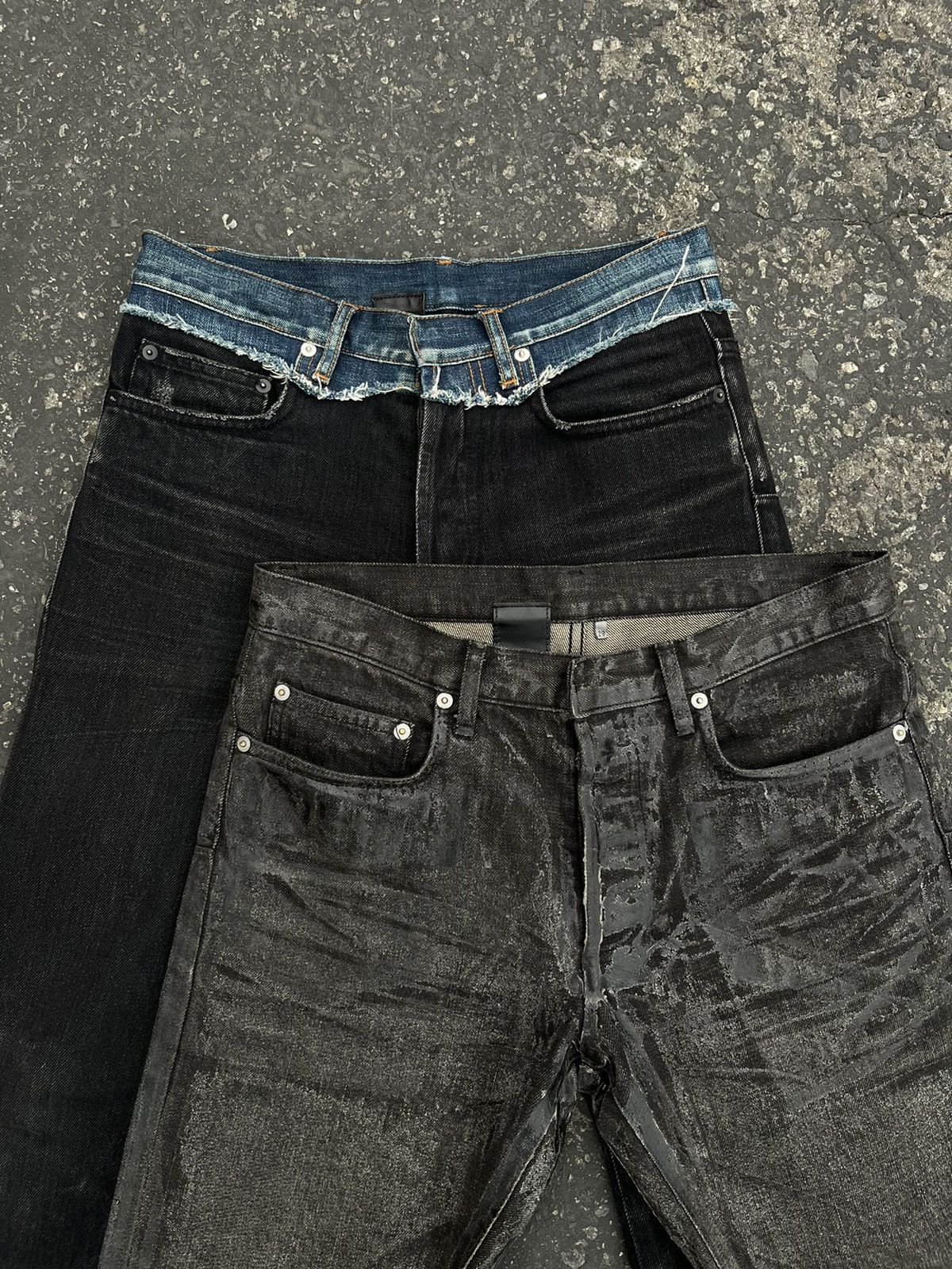 Dior Dior cummerbund & luster wax denim bundle | Grailed