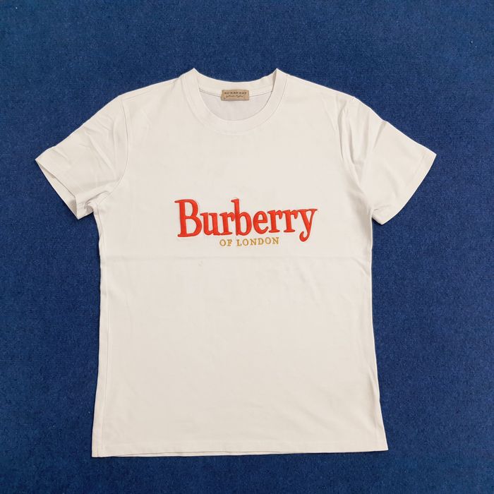 Burberry Burberry Embroidery Spell Out Tshirt | Grailed