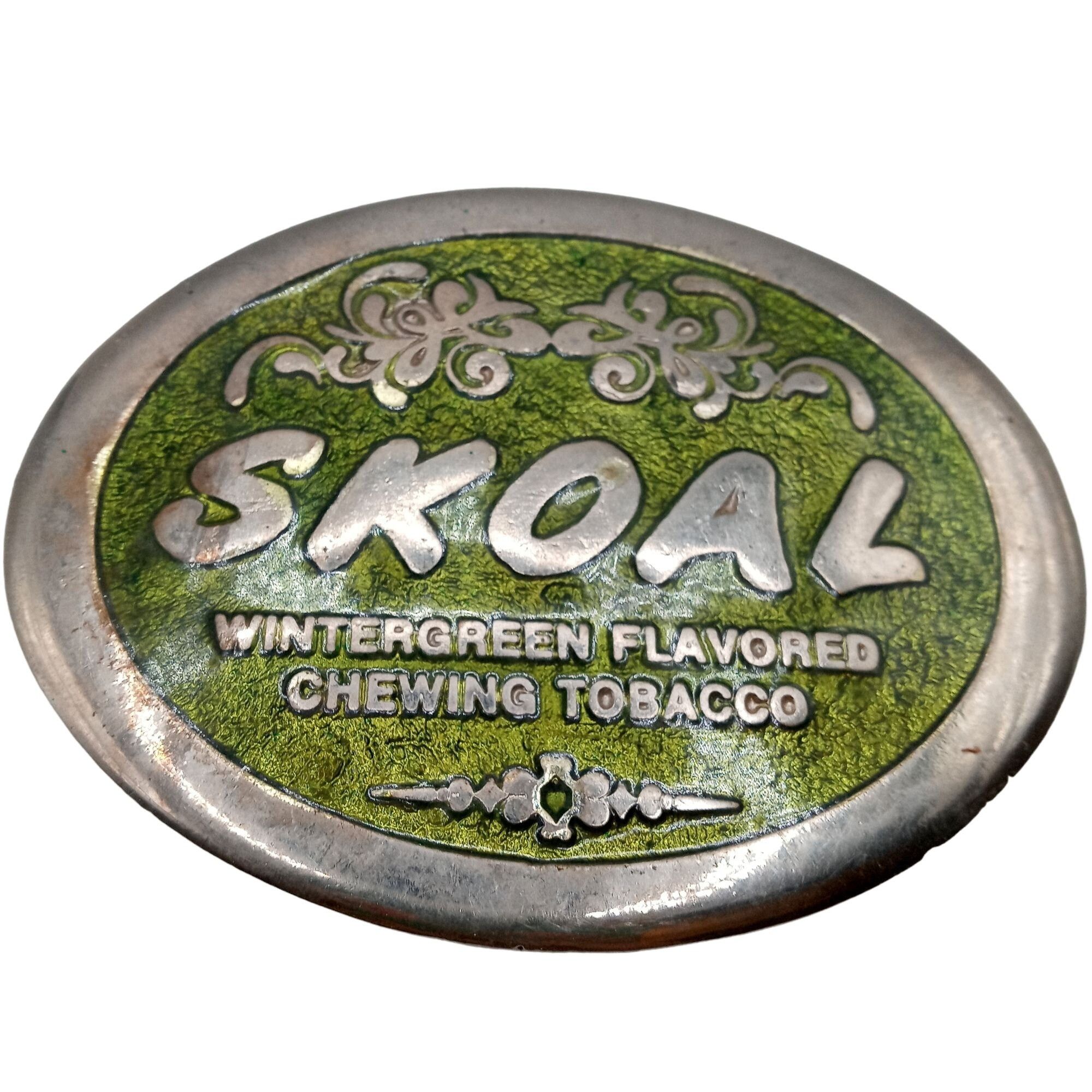 Vintage Skoal Chewing Tobacco Belt Buckle Wintergreen Rodeo Cowboy ...