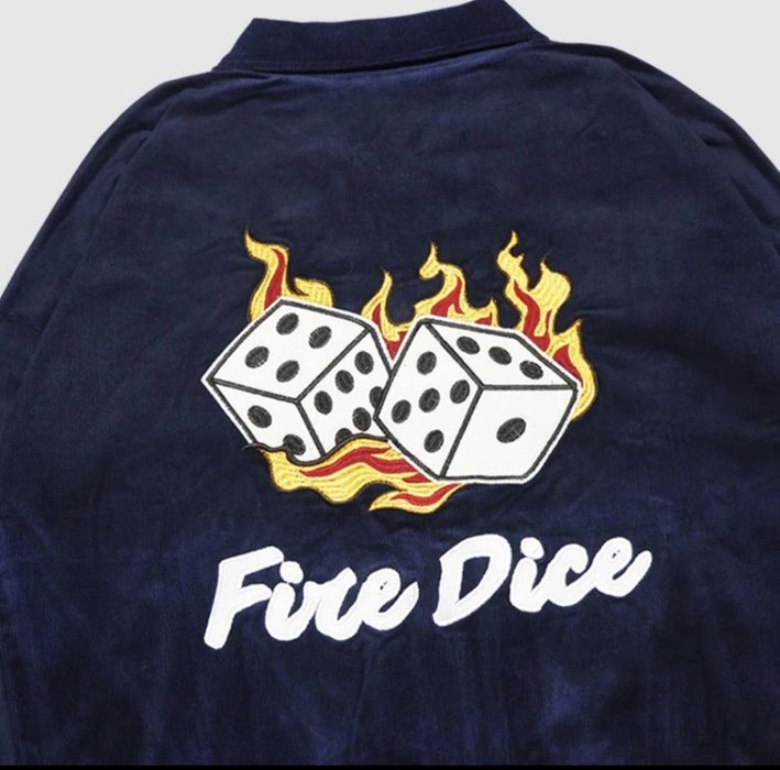 Bomber Jacket varsity jacket corduroy fire dice varsity jacket ...