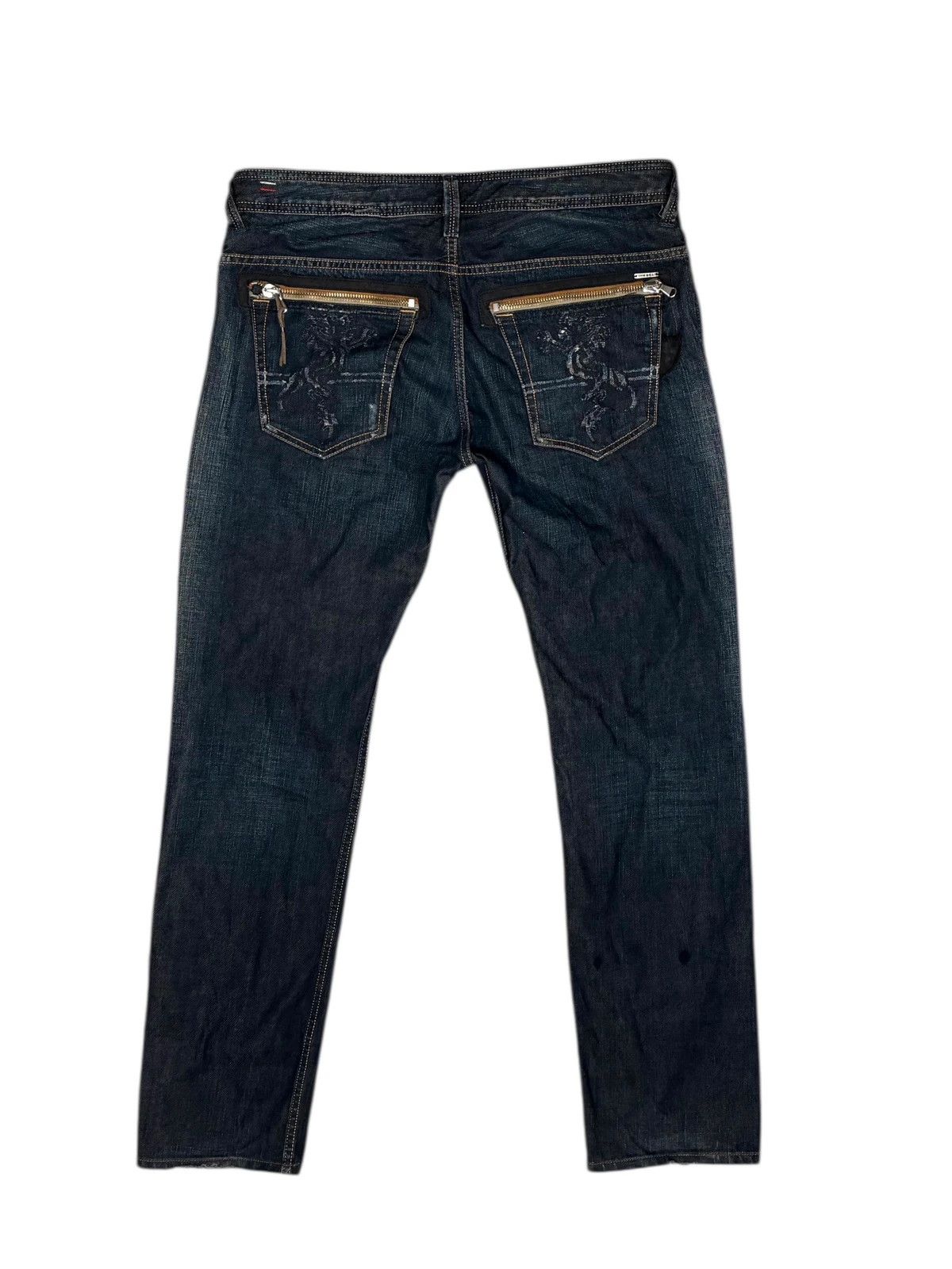 Diesel Japanese Diesel old season embroided denim jeans | Grailed