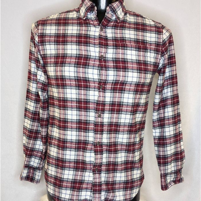 Croft & Barrow Croft & Barrow Men's Long Sleeve Flannel Shirt Red Small ...