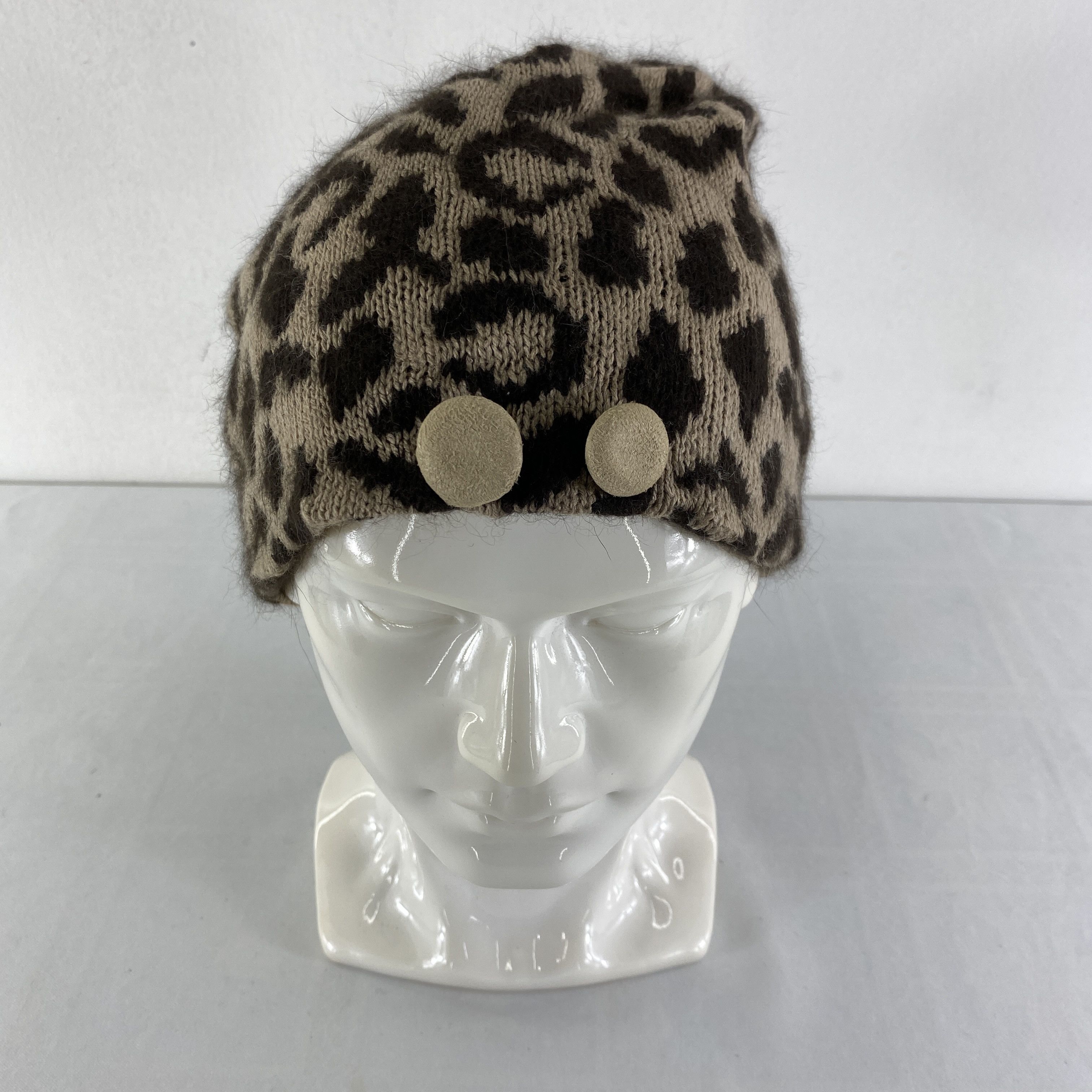 Vintage Vintage Leopard Snow Cap Hat Beanie -BN503 | Grailed