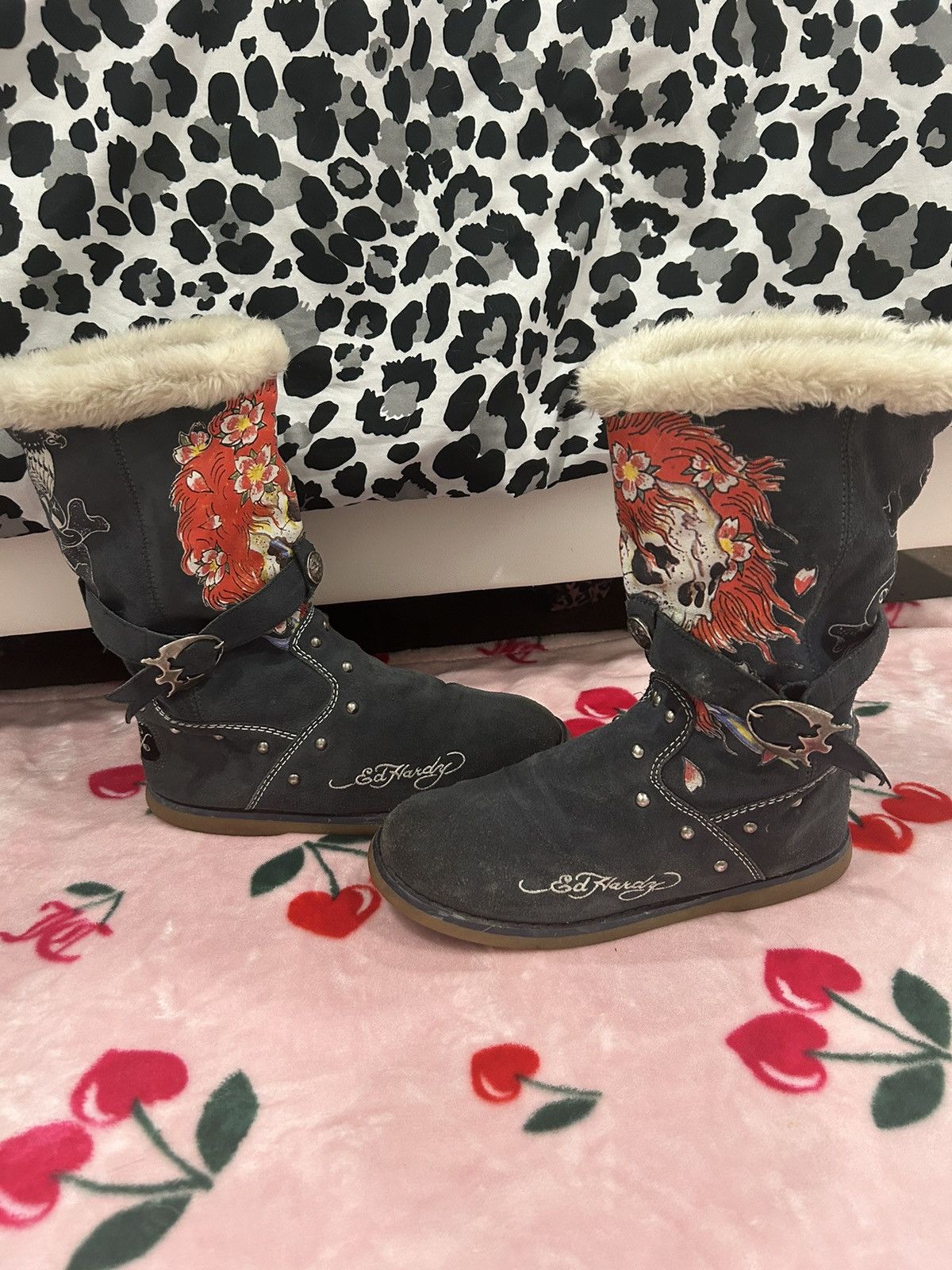 Ed Hardy ed hardy boots | Grailed