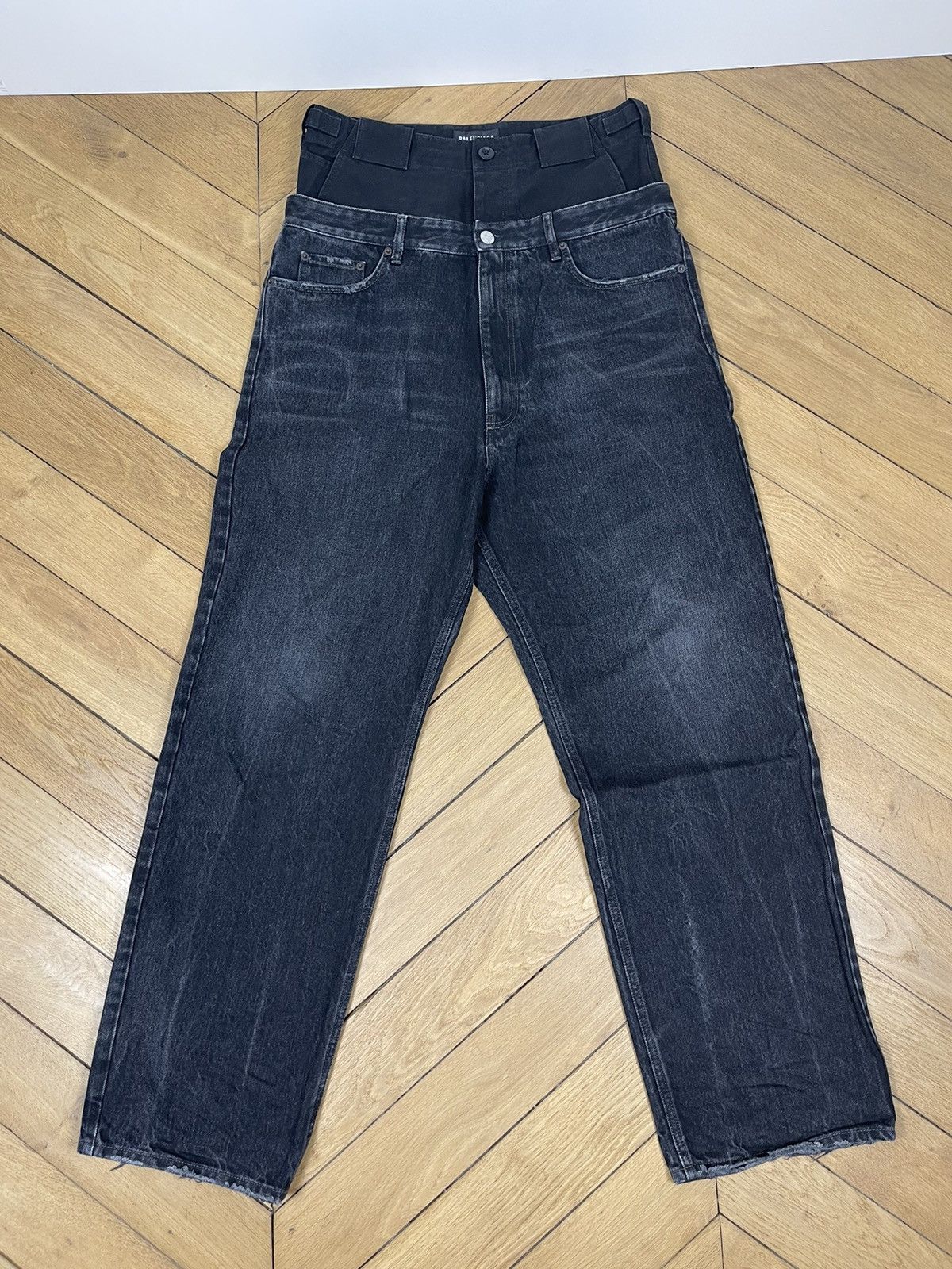 Balenciaga Balenciaga hybrid cargo denim pants - prototype | Grailed