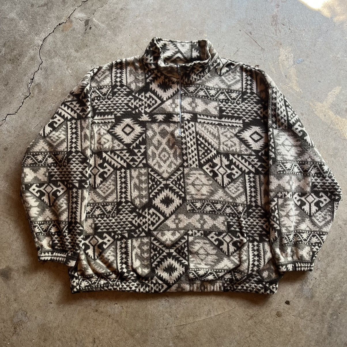 Outdoor Life × Patagonia × Vintage Casual Deep Pile Fleece Pattern ...